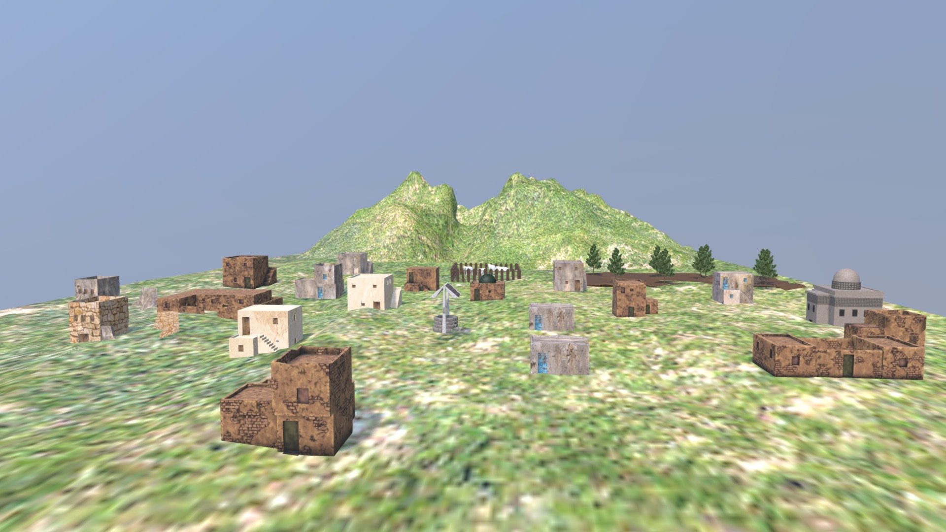 Palestine Village - 3D model by R (@rehamasad266) [5f201c3] - Sketchfab