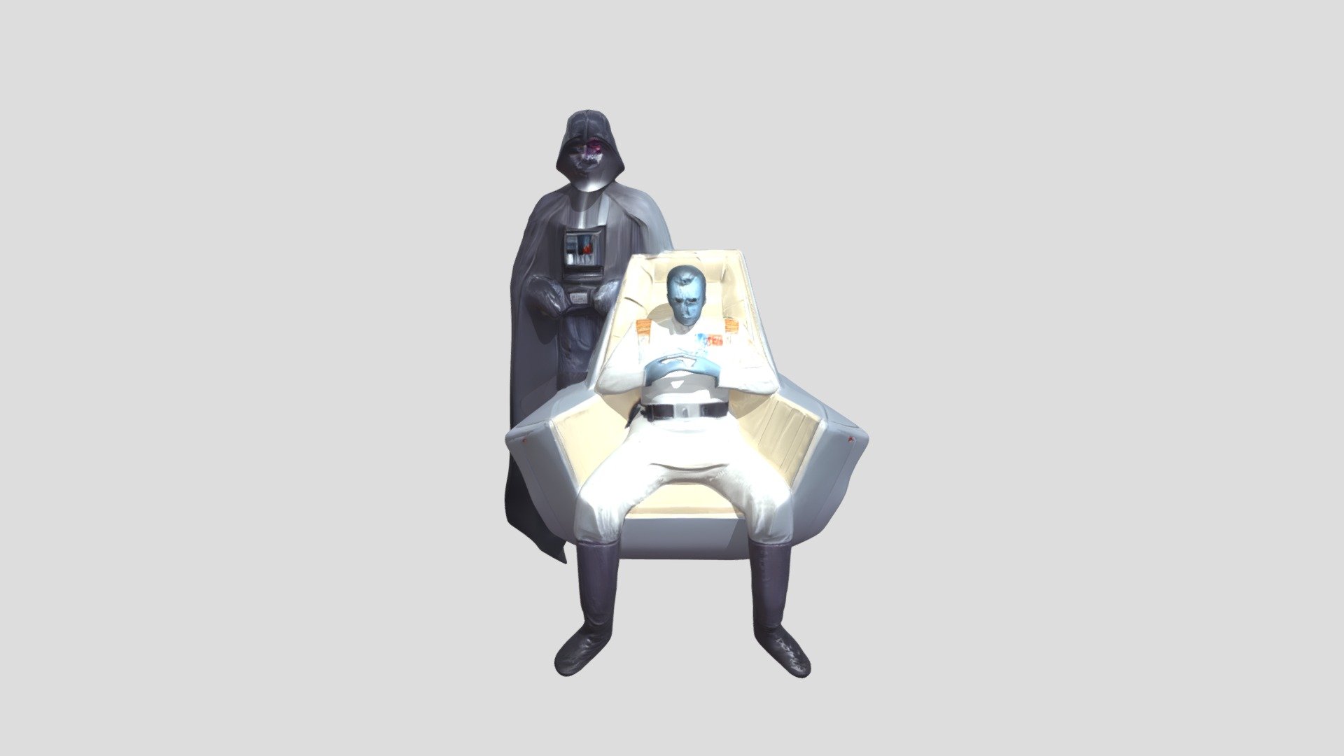Two men - 3D model by nailu.friki [5f220f2] - Sketchfab