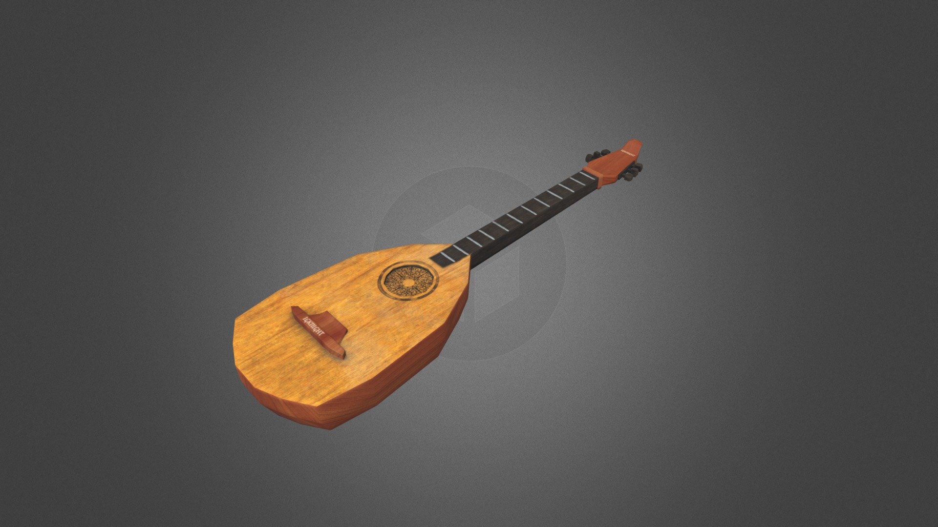 Medieval Lute - 3D model by Strug [5f22160] - Sketchfab