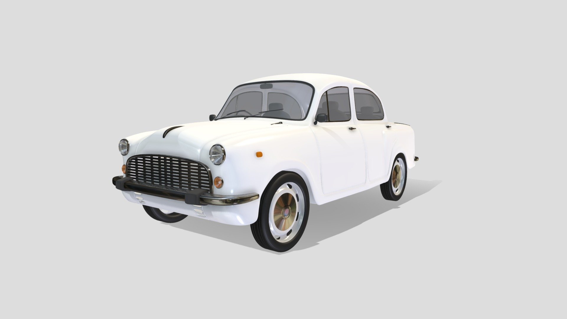 Hindustan Ambassador - 3D model by othervignesh [5f23e4f] - Sketchfab