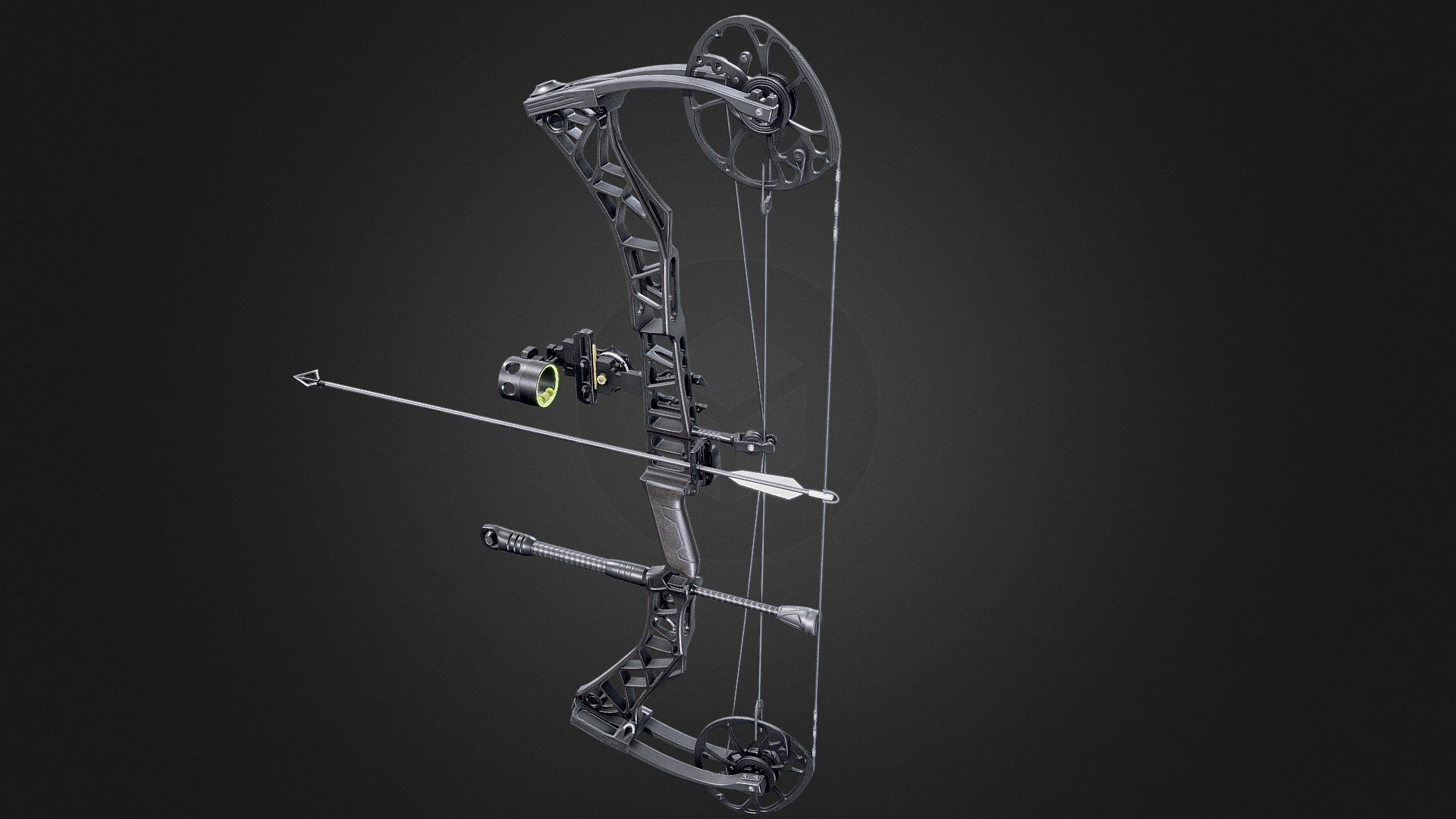 Modern Compound Bow - Buy Royalty Free 3D model by Paris (@AAAAAAAAAbla ...