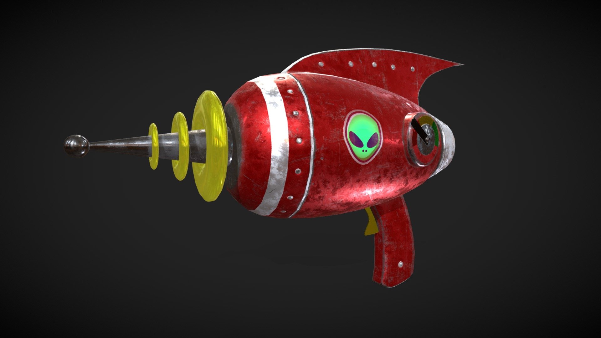 Space Gun - 3D model by Tomaster (@tomaaster) [5f26ae1] - Sketchfab
