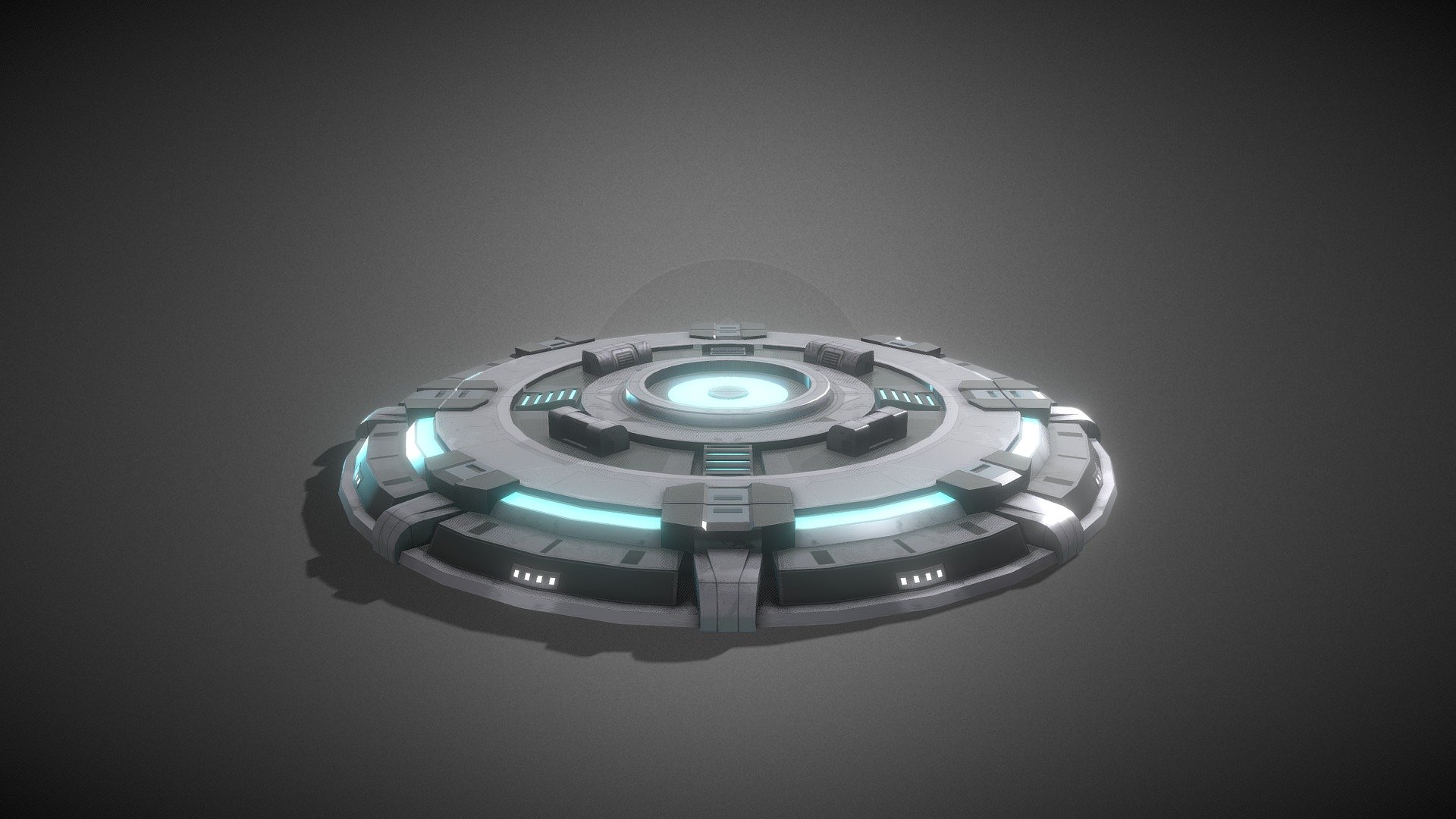 Circular Platform | IWB - 3D model by Low Poly Models ...