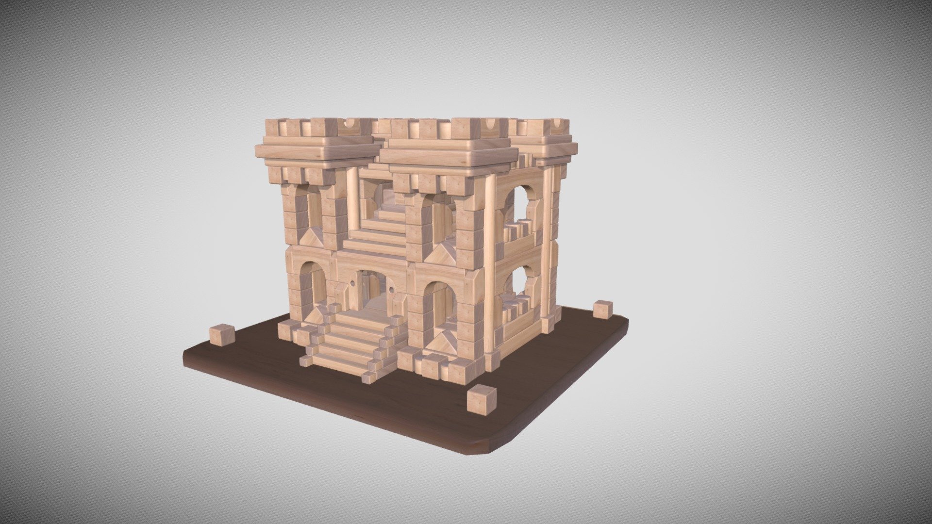 CGT116-Week 8 Unit Block Castle-Daugherty,Tailar - 3D model by T ...