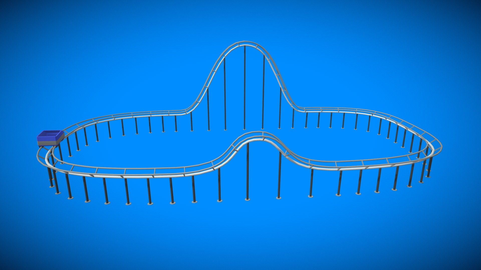 Cartoon Island - Roller Coaster Animation - 3D model by iPoly3D ...