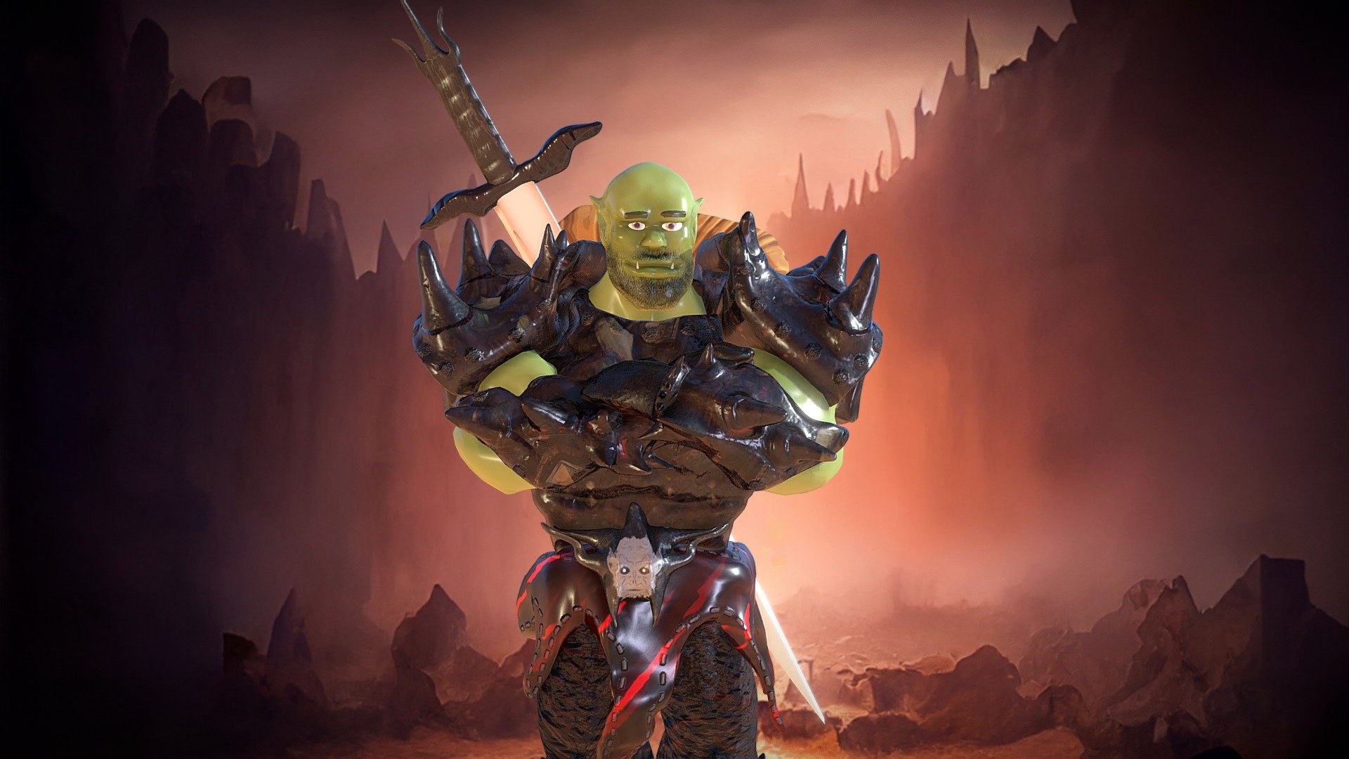 Orc Commander Gurthok - Download Free 3D model by dmitry.porotnikov ...
