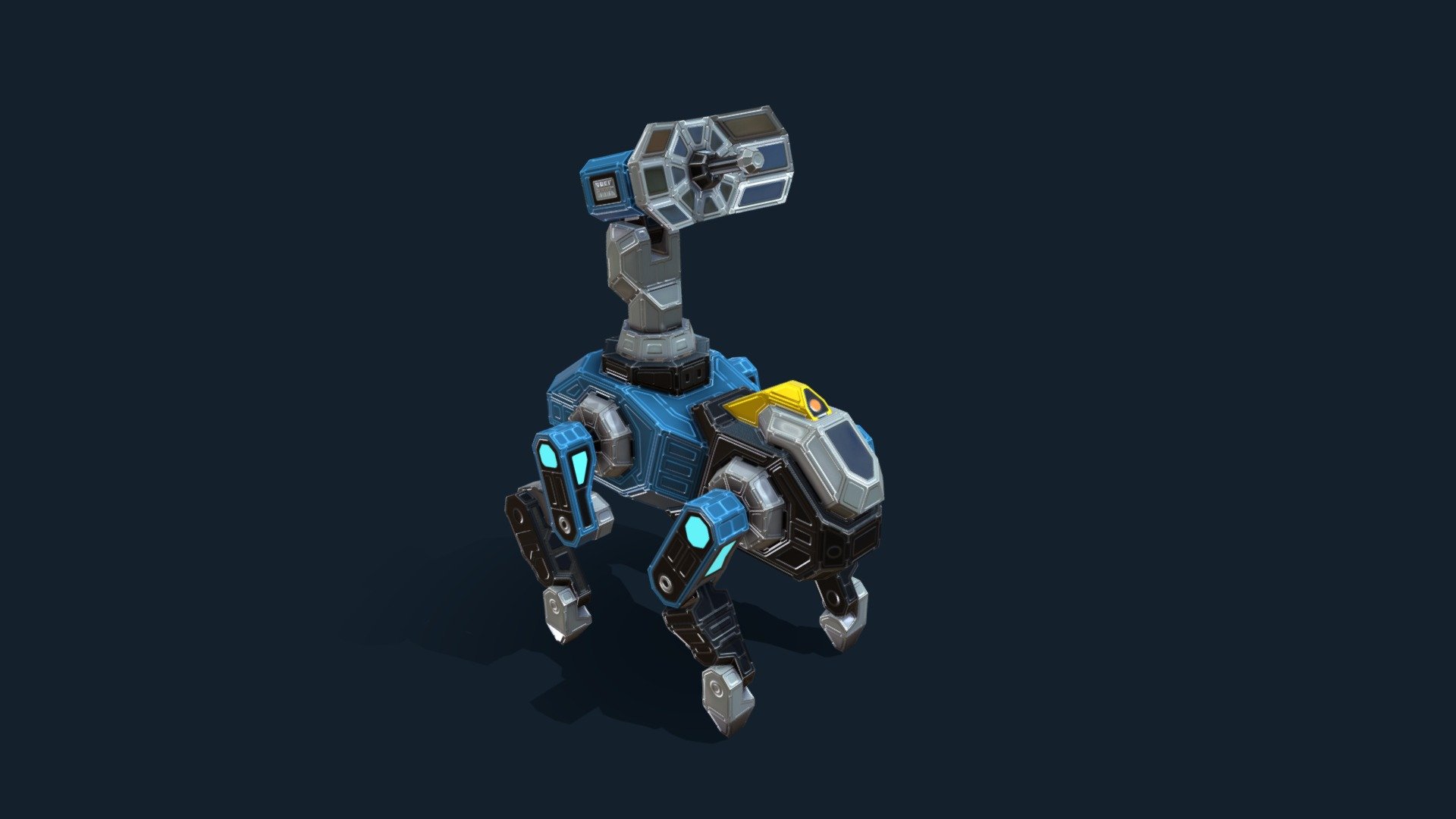 Xwar Phy Radar Bot 3d Model By Fluidplay [5f2ee41] Sketchfab