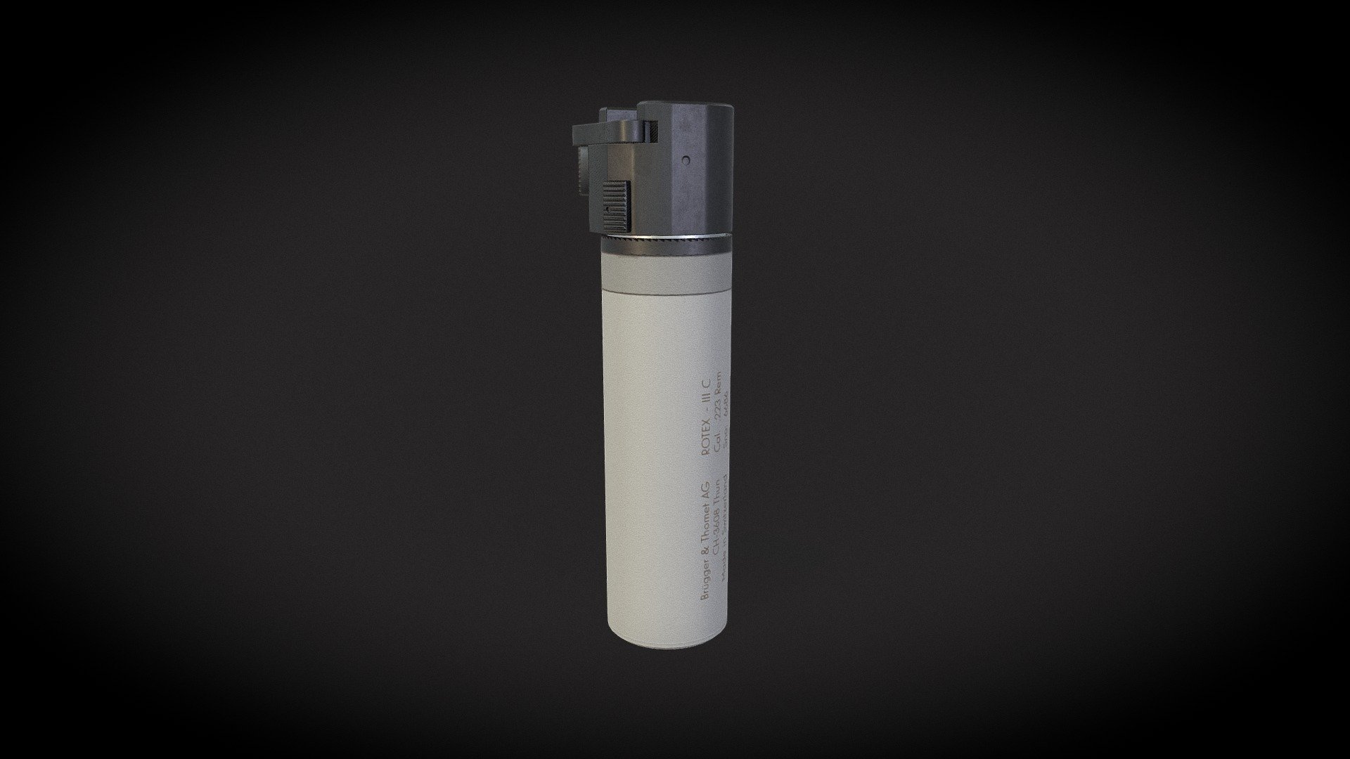 Gun Silencer - 3D model by RachelBurrows3D [5f34f45] - Sketchfab