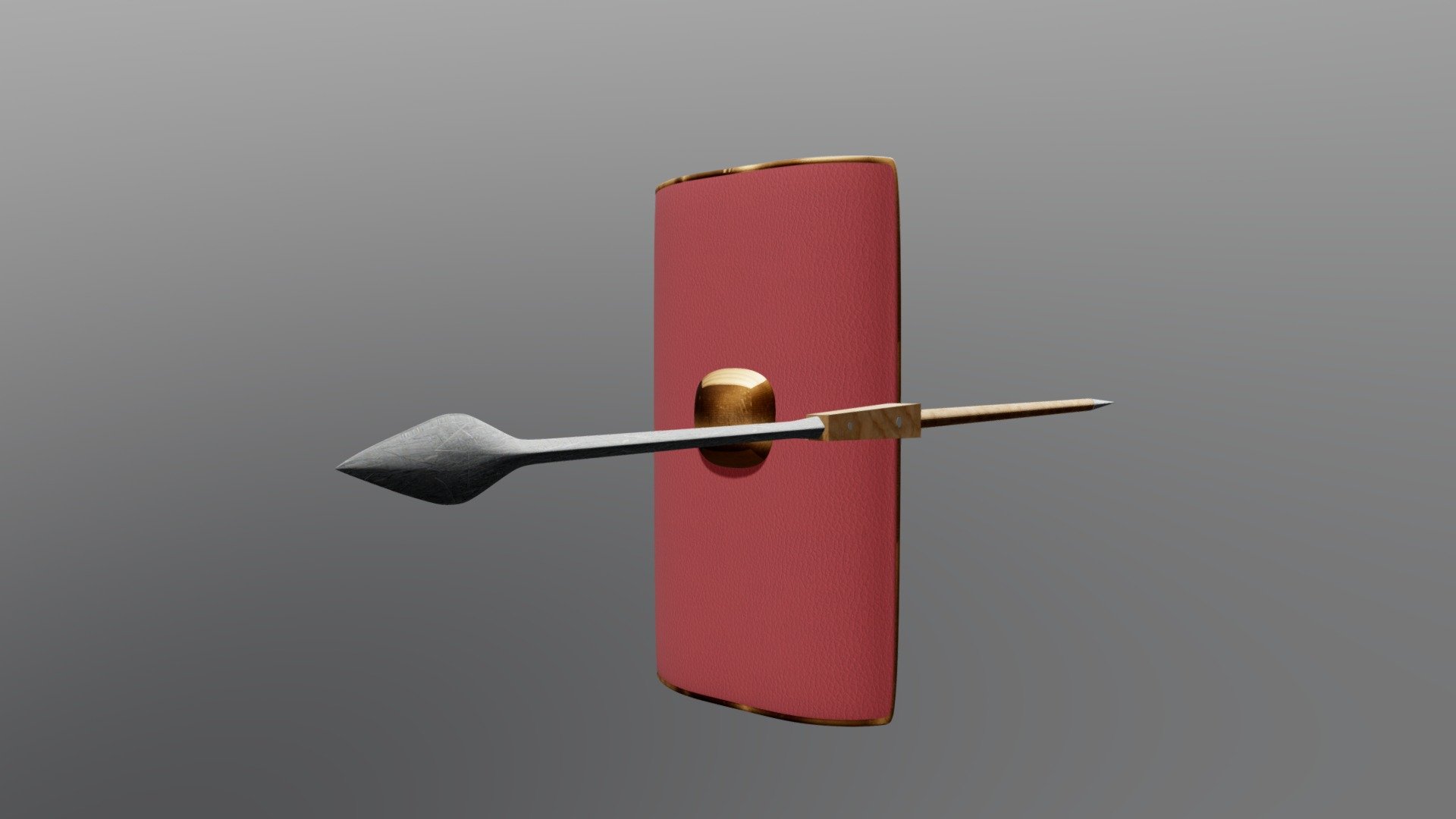 Shield And Pilum - 3D model by hcbertus [5f35df1] - Sketchfab