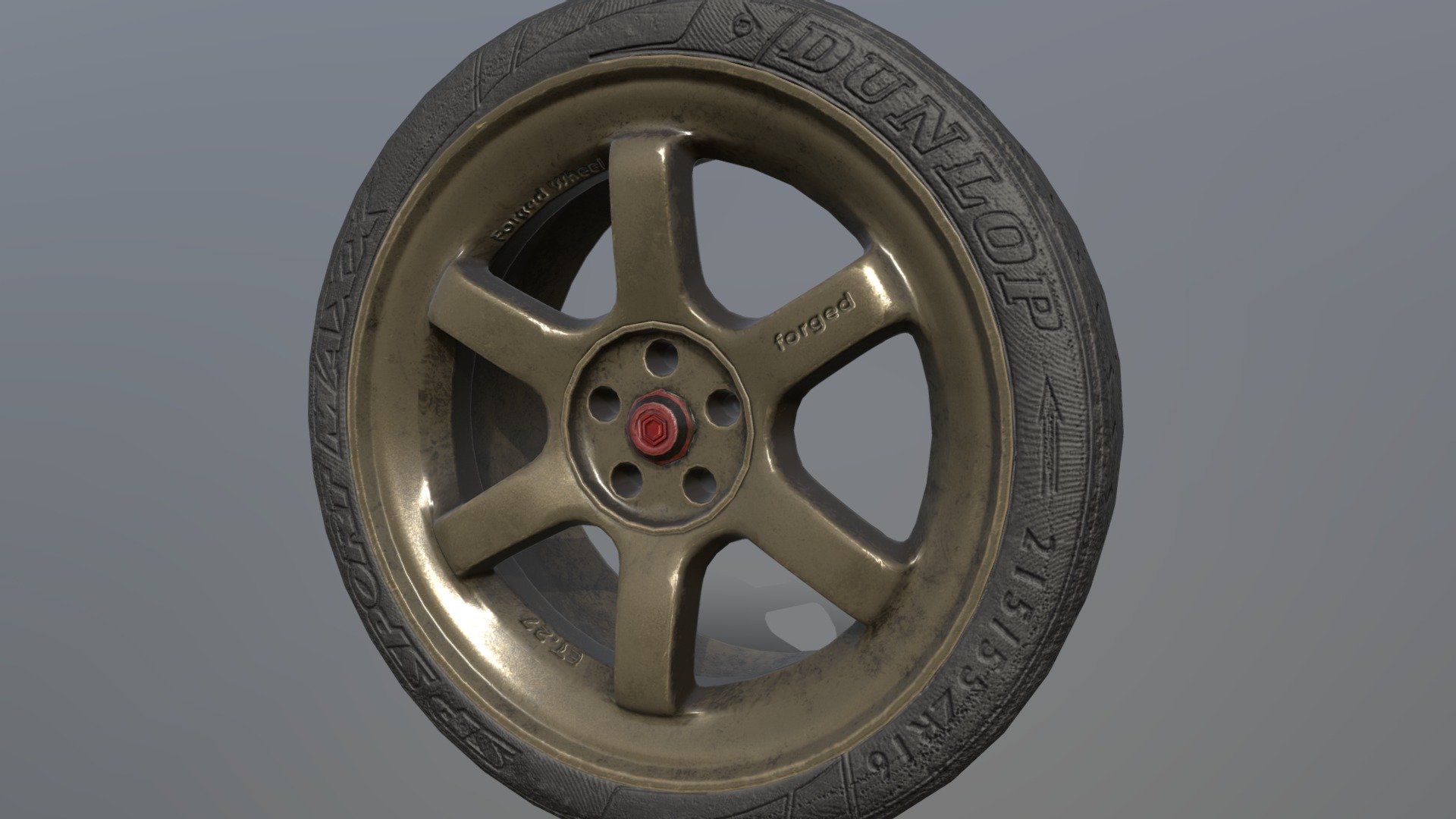 JDM Wheel T37 - Buy Royalty Free 3D model by KTKR [5f36206] - Sketchfab ...