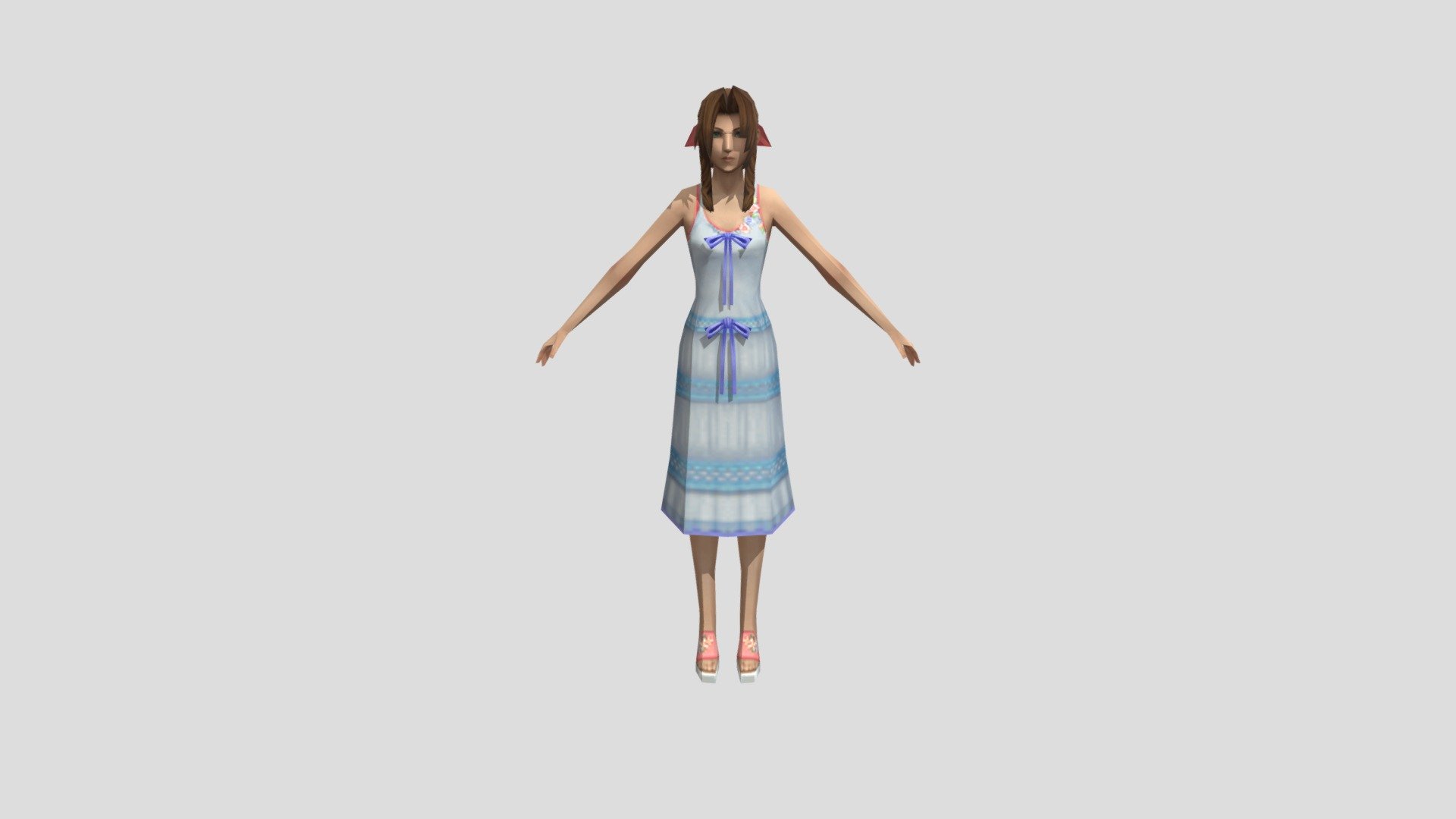 Aerith - Download Free 3D model by Kleen1999 [5f36ee8] - Sketchfab