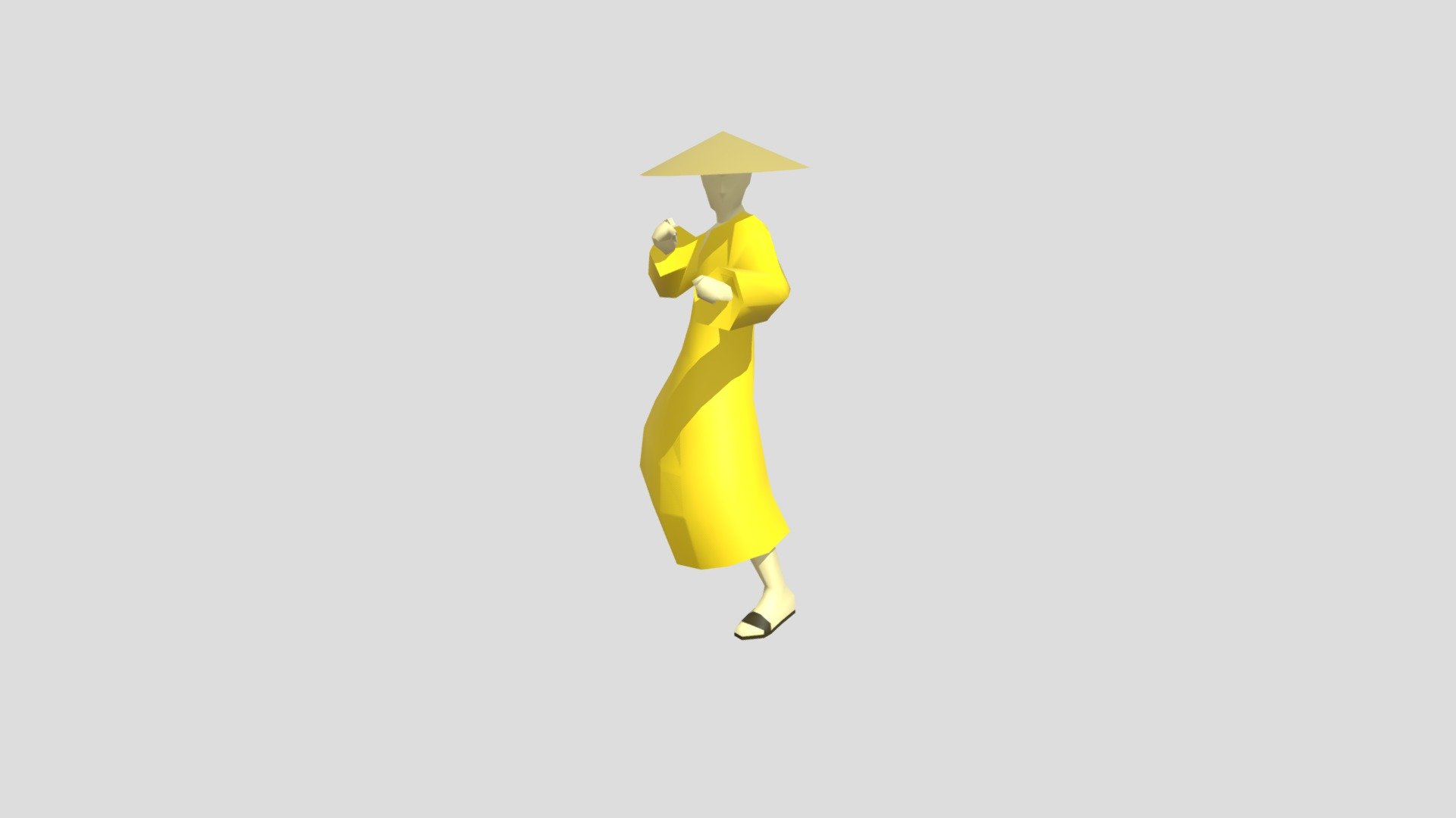 Monk kick animation - Download Free 3D model by Shiroinu25 [5f38af6 ...