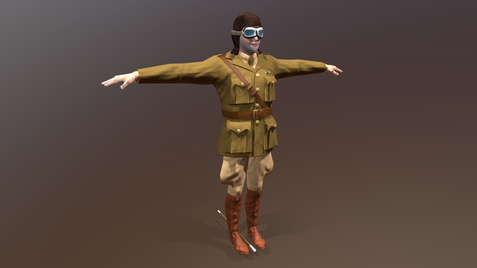 Aviator -RIGGED - WWI British Pilot - Buy Royalty Free 3D model by r189 ...
