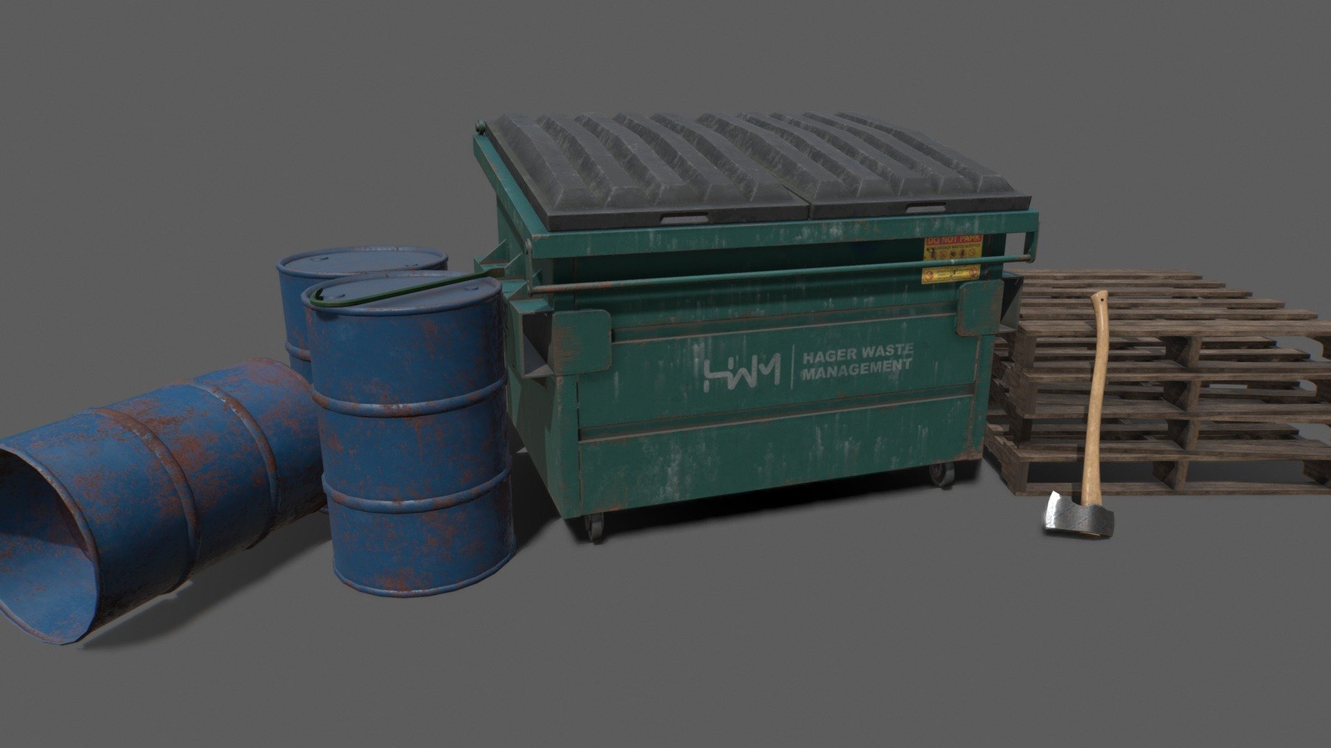 Industrial Wasteland Pack - Download Free 3D model by George Hager ...
