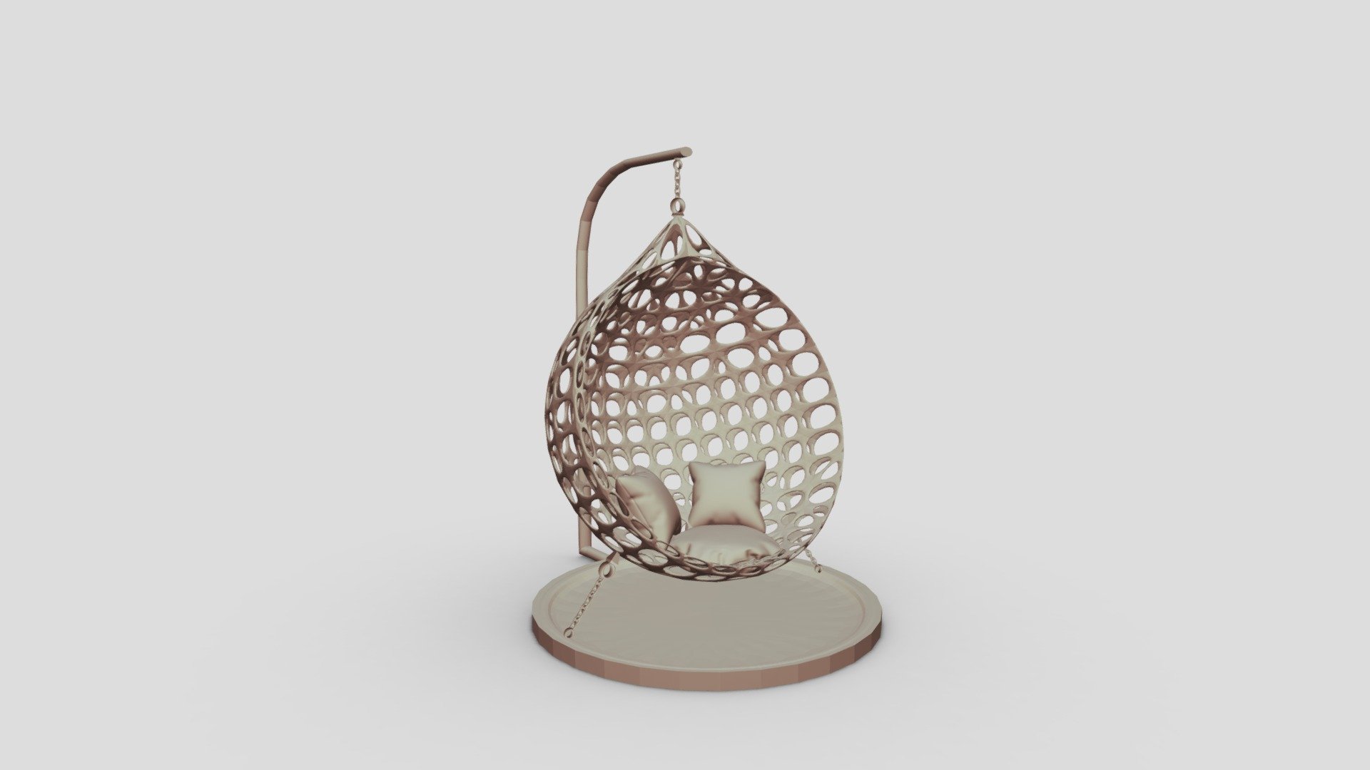 Hanging Chair - 3D model by iluvjordii [5f3ee10] - Sketchfab