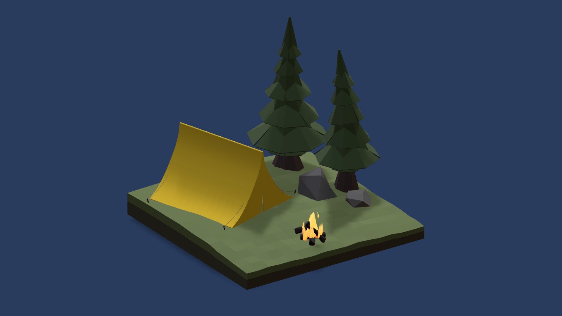 Camping - Buy Royalty Free 3D model by ApprenticeRaccoon [5f3ef60 ...