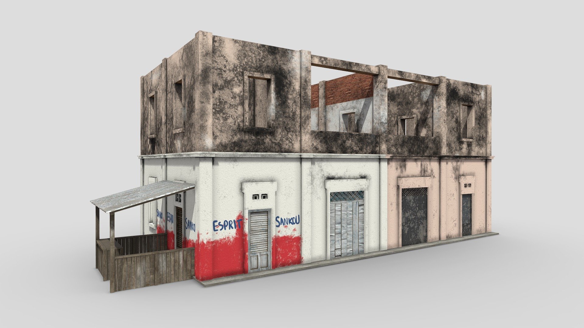 Old Building - Buy Royalty Free 3D model by Sengchor [5f4052a ...