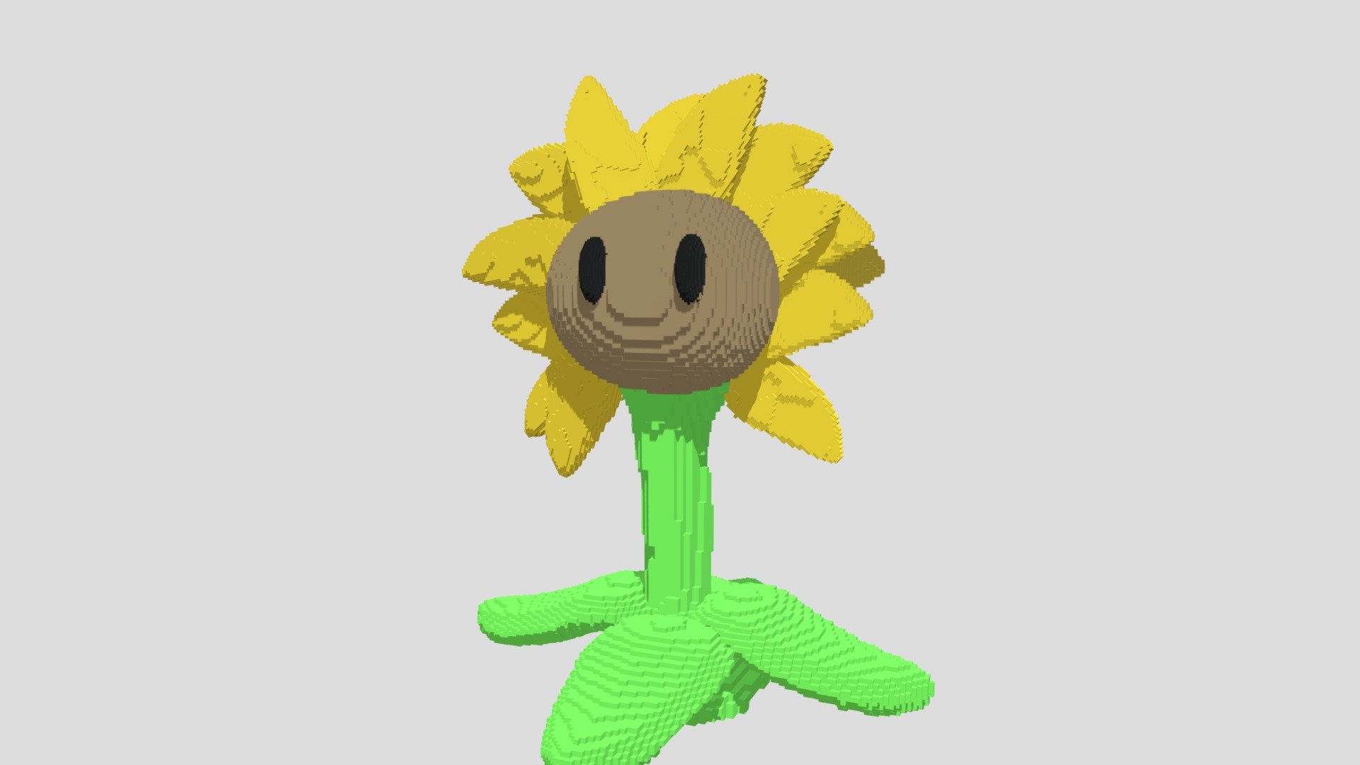 Blocky PvZ Sunflower - Download Free 3D model by Dofilpe (@VtopTVgameZ ...