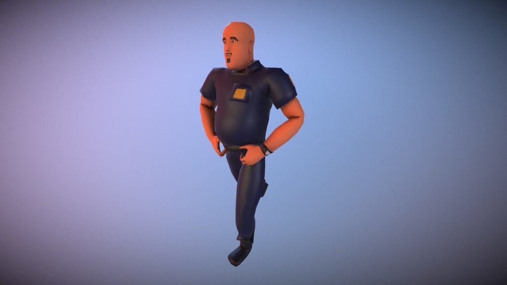 Fat Cop - 3D model by LAC (@lac1350) [5f44fd4] - Sketchfab
