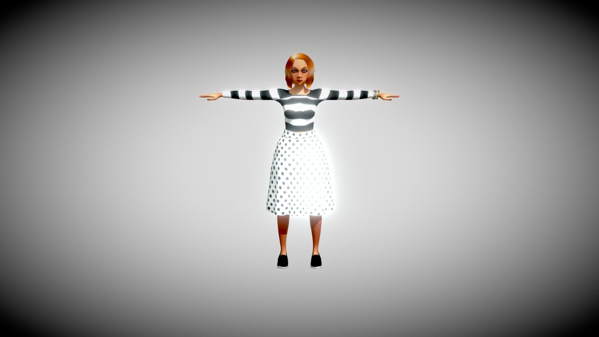 Free girl 3 (Unity ready, MH base) - Download Free 3D model by David ...