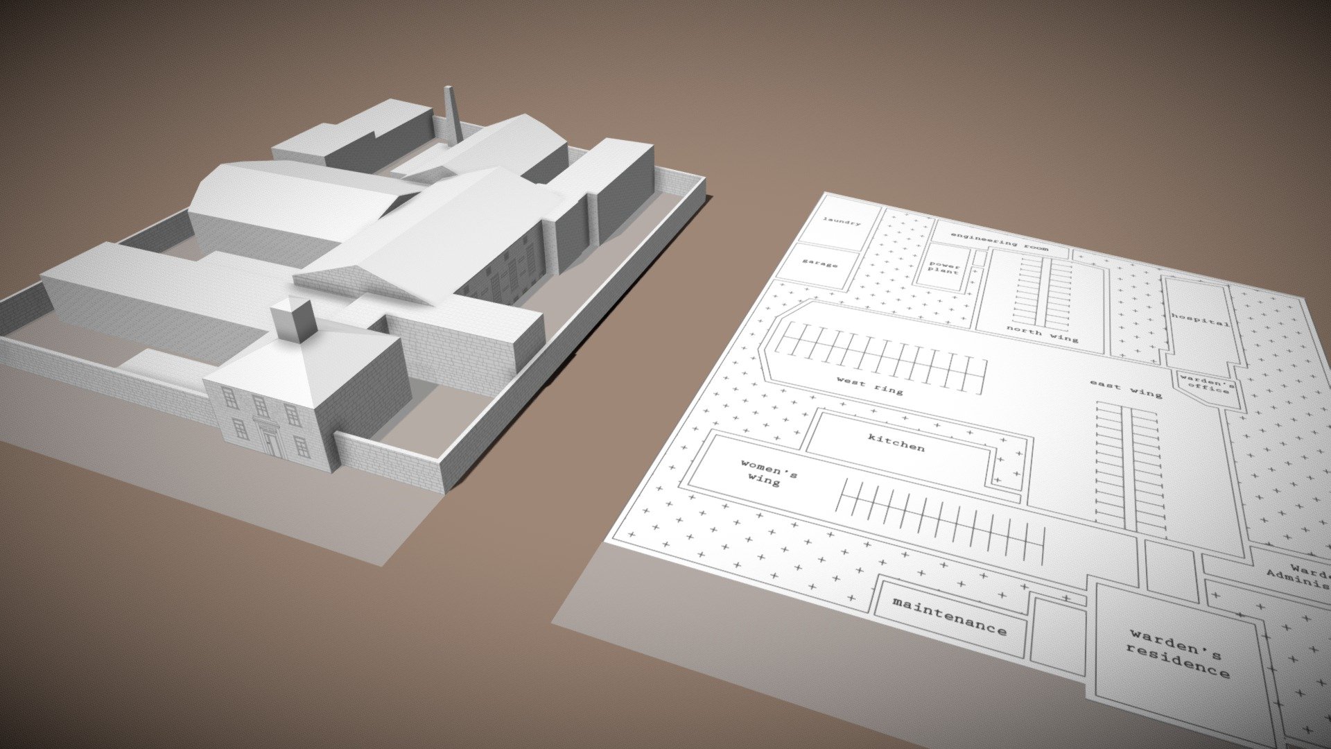 Old Essex County Jail - Download Free 3D model by Myles Zhang (@mdzhang ...