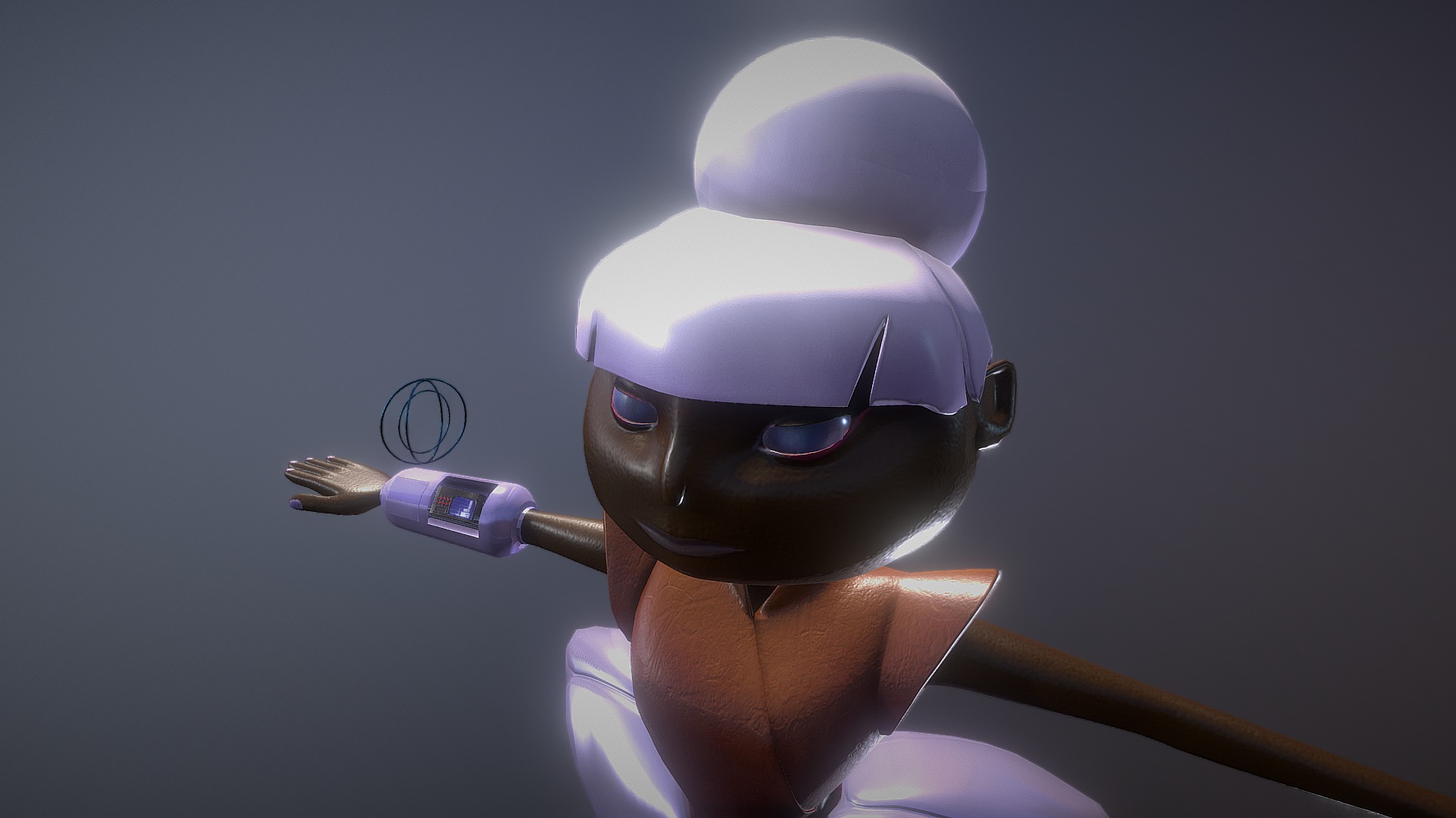 Futurist female character - 3D model by Valeriagutierrez [5f46a02 ...