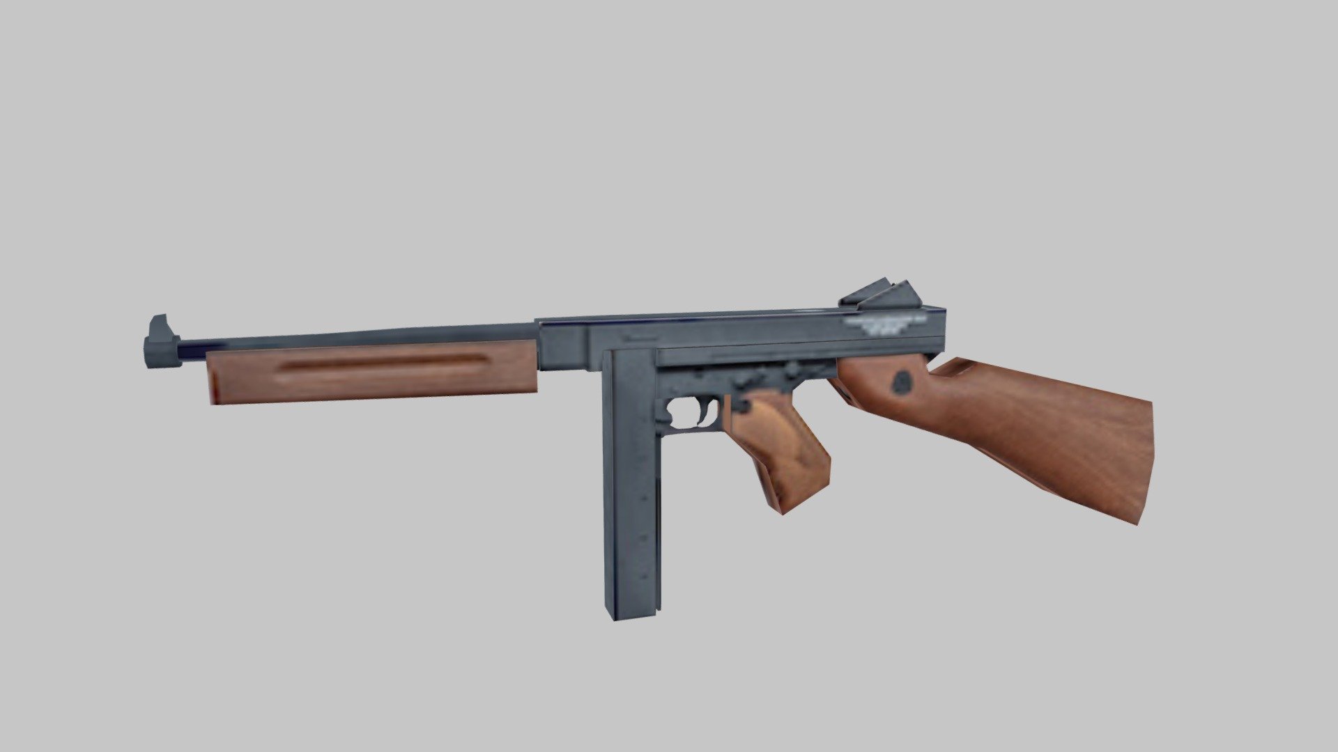 Low poly Thompson M1A1 - 3D model by mr munkee (@mr_munkee) [5f4a67b ...