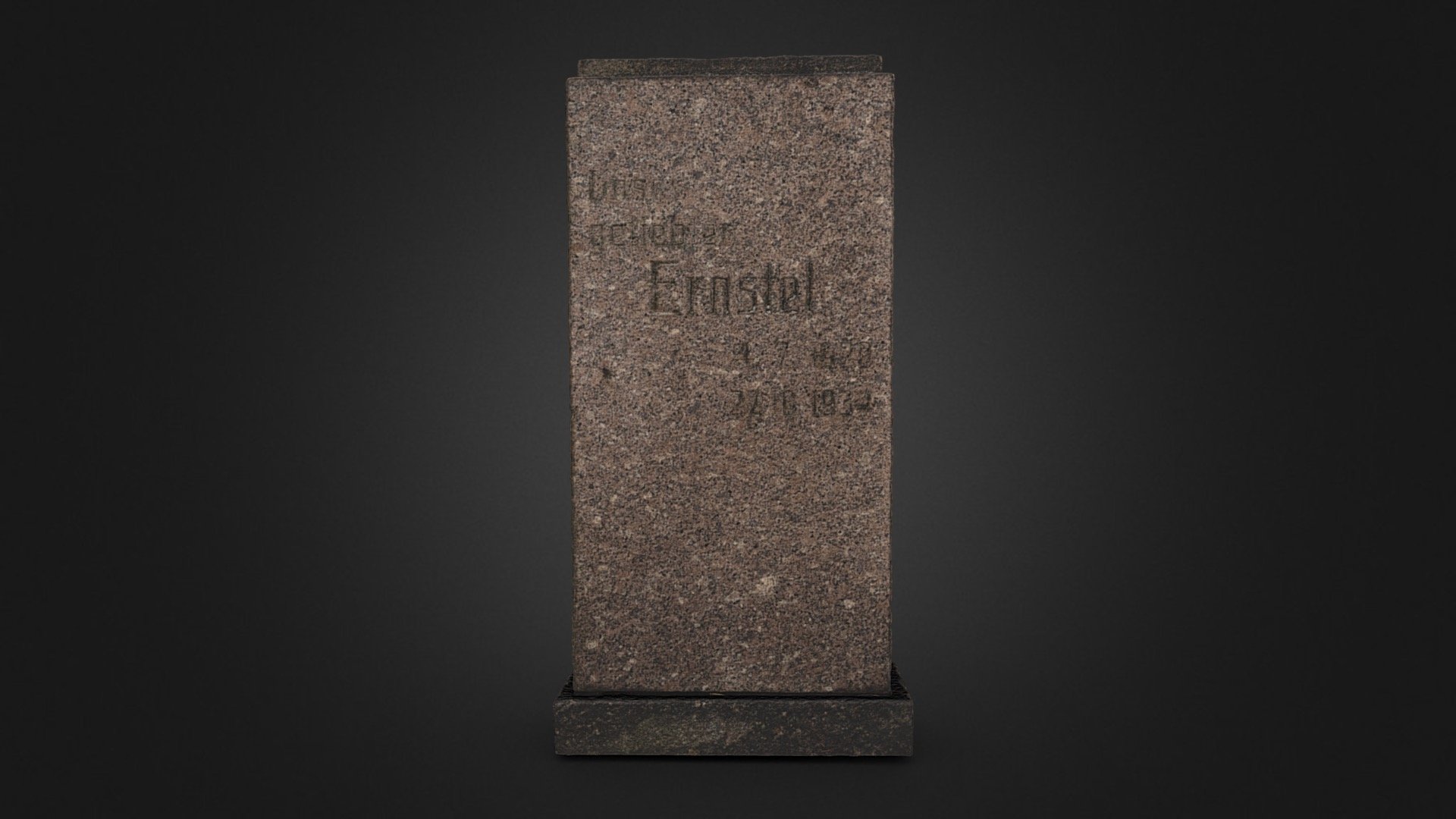 Ernst Peritz – matzevah - 3D model by Fundacja Spark (@fundacjaSPARK ...