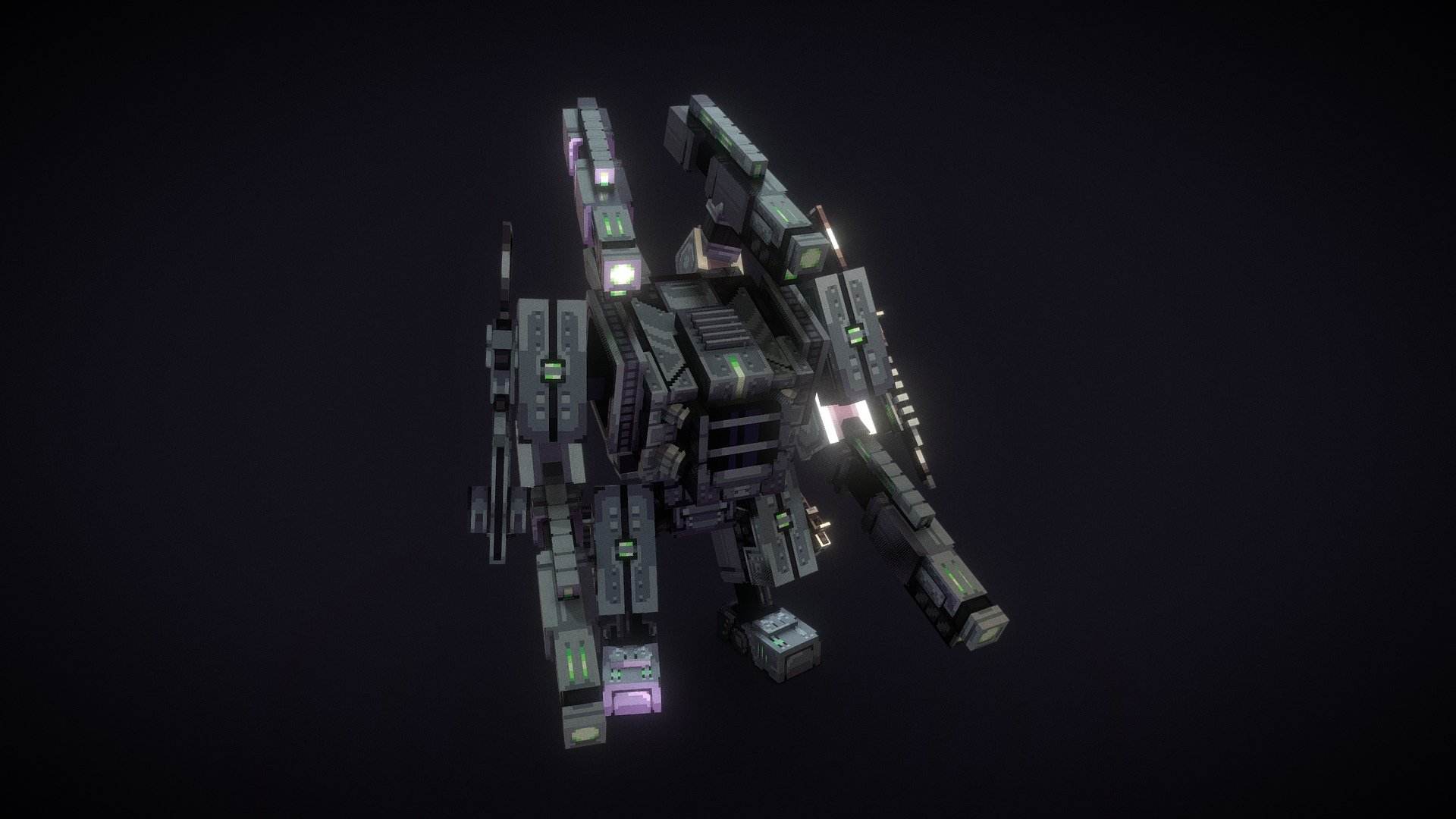 MECHANOID - 3D model by Insanis (@insanis_art) [5f4e972] - Sketchfab