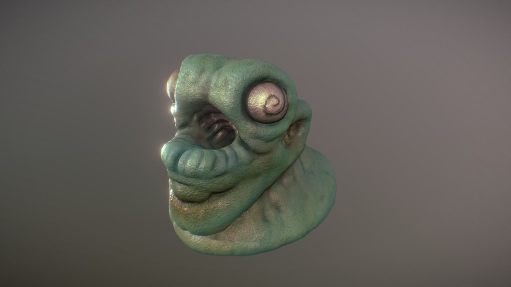 Melted Frog Creature - 3D model by act10x [5f4eeb6] - Sketchfab