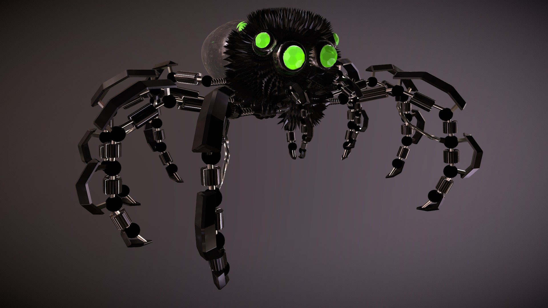 Robotic Jumping Spider - 3D model by Azlyn Edens (@aecedens) [5f518f0 ...