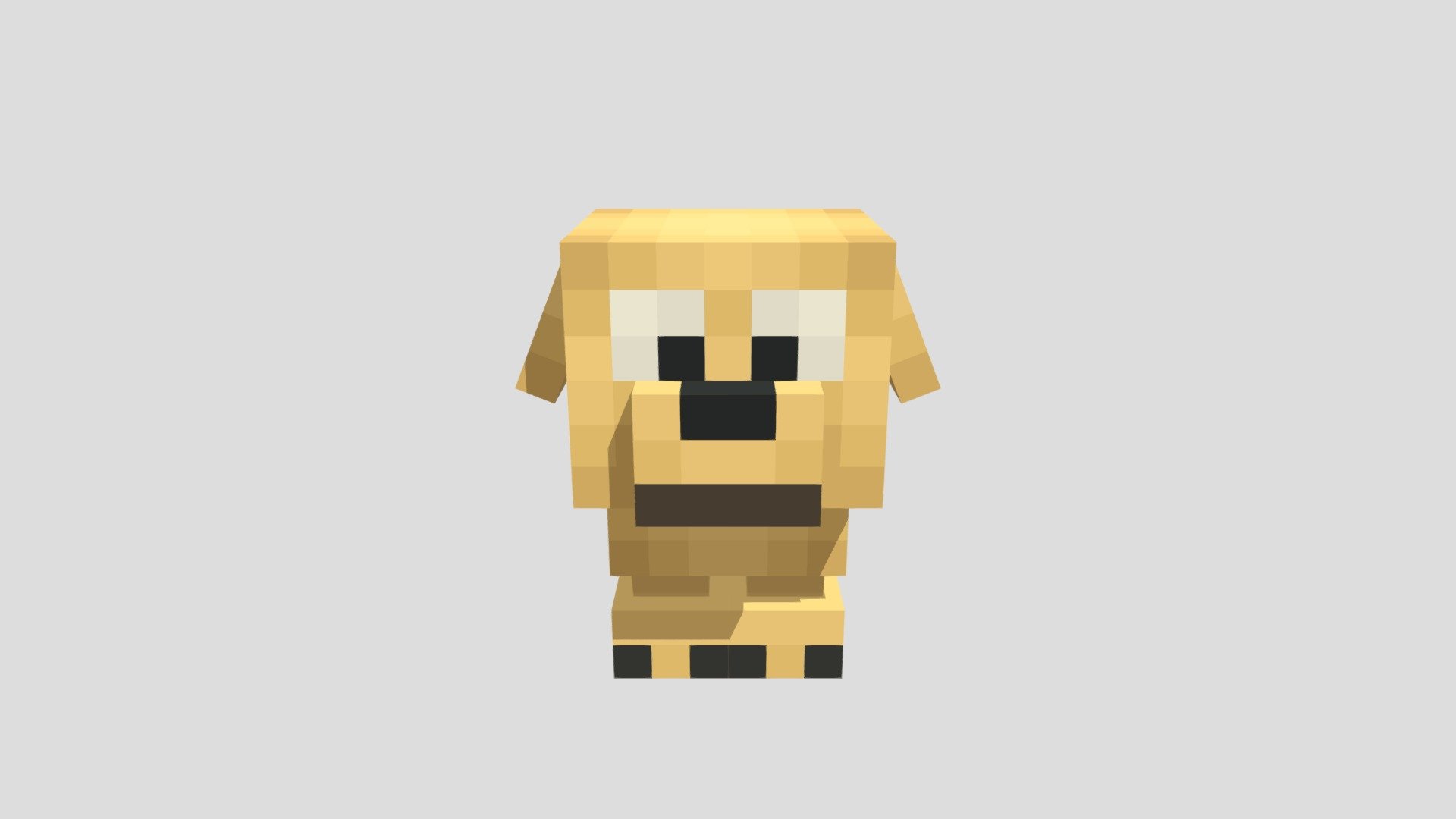 Minecraft puppy - 3D model by Kellerzin [5f51e75] - Sketchfab