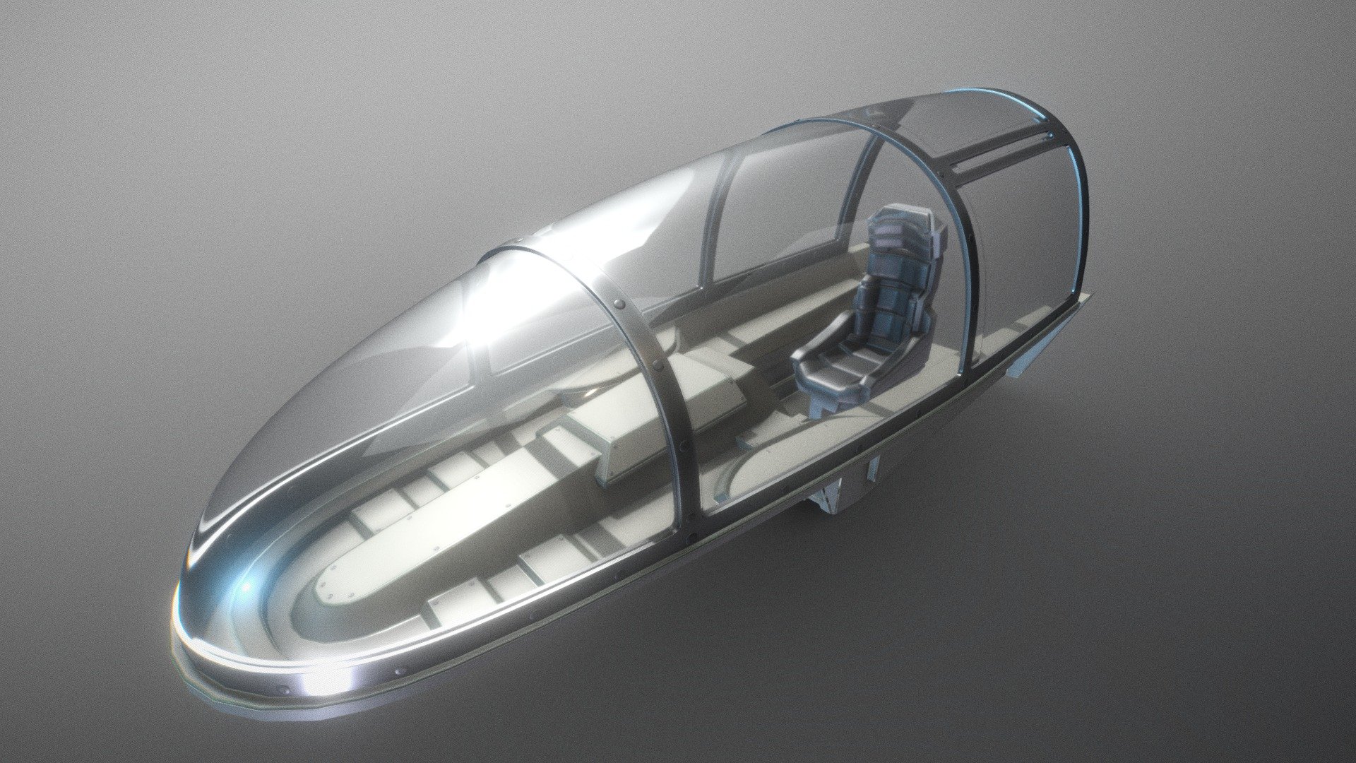 New Futuristic Jet Cockpit (Wip-3) - 3D model by 3DHaupt (@dennish2010 ...