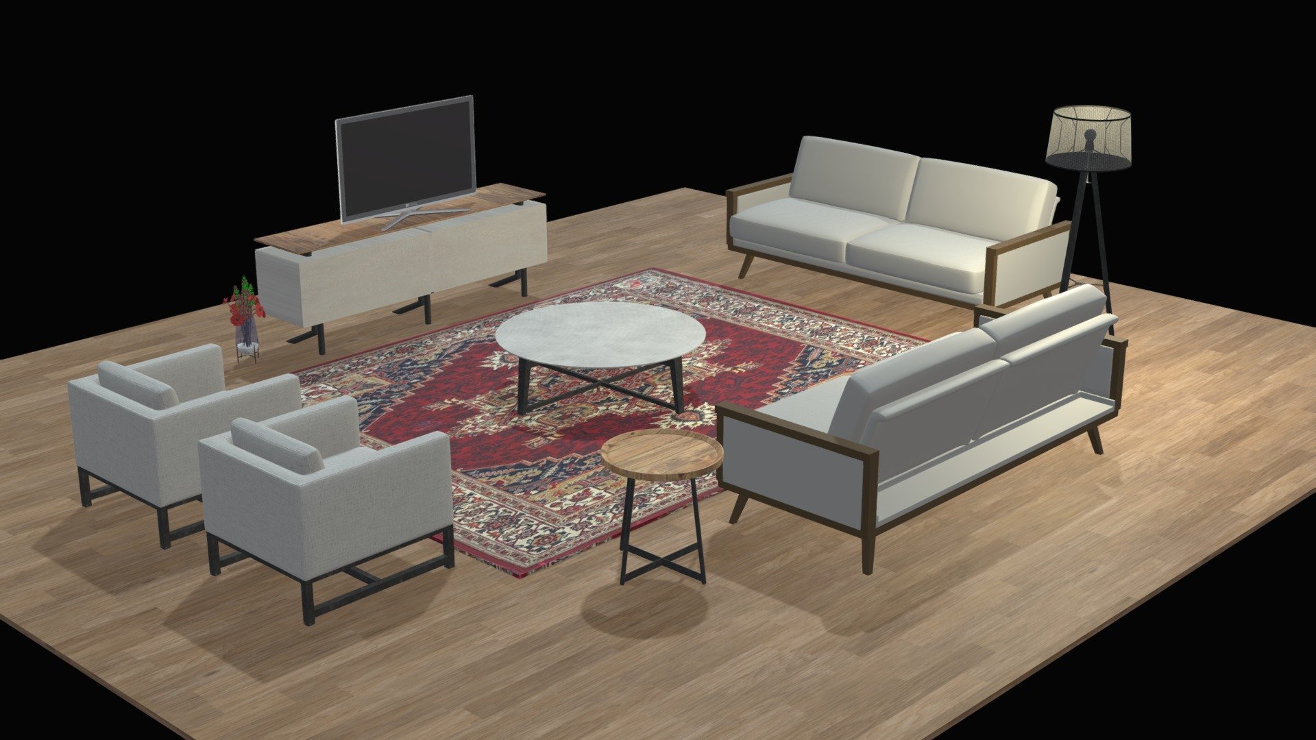 modern interior Persian Style decoration - 3D model by zigurat ...