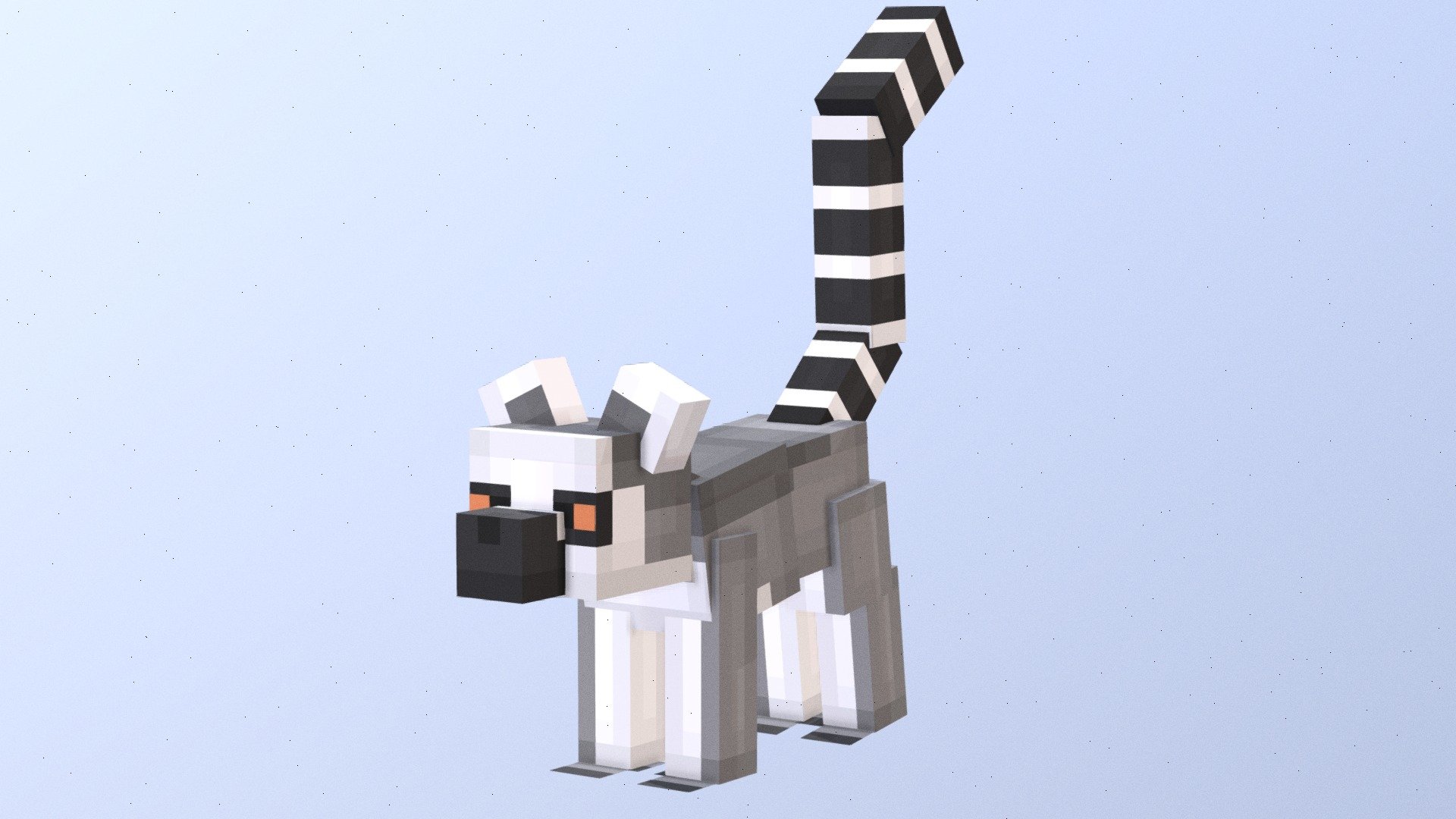 Ring-Tailed Lemur - Custom Minecraft Model - 3D model by jessdragon12 ...