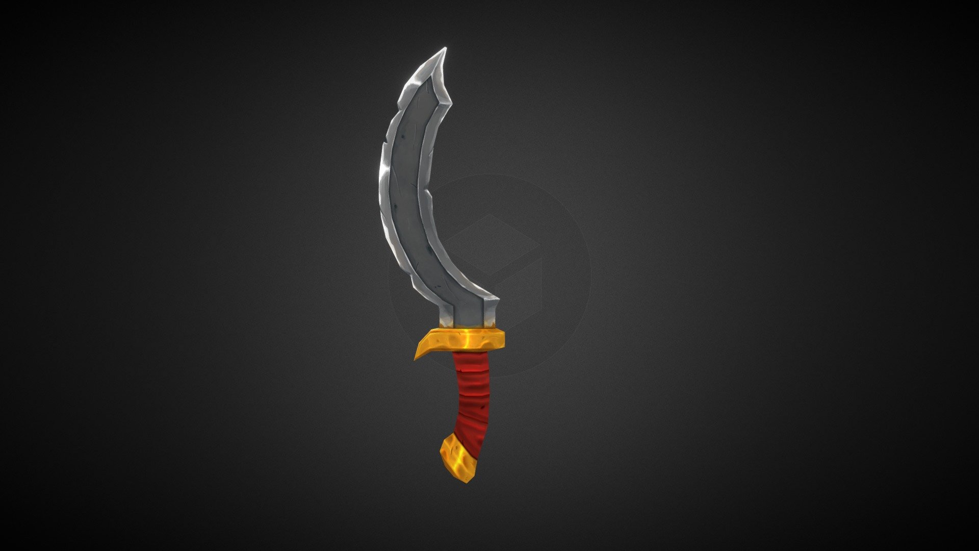 Stylized Lowpoly Sword - Handpainted - Download Free 3D model by ...
