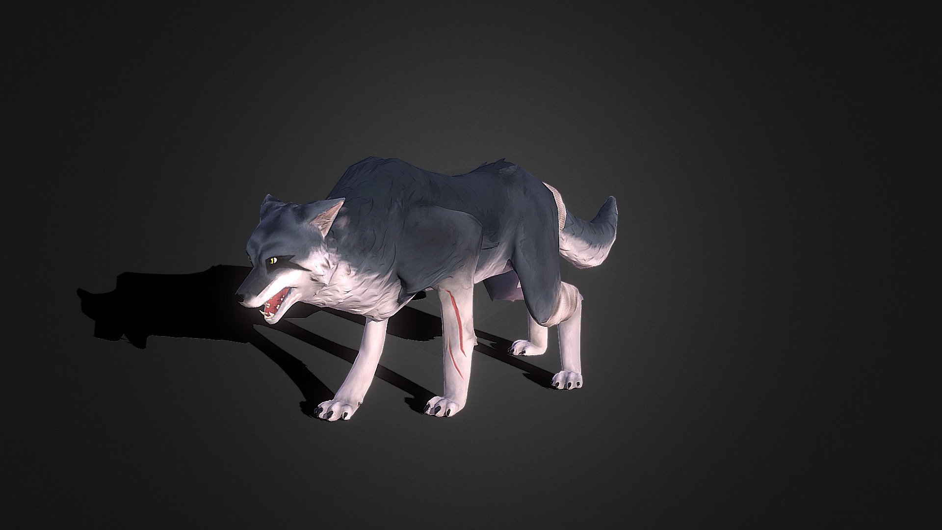 Stilized Wolf - Download Free 3D model by Andrés Gómez (@andres ...