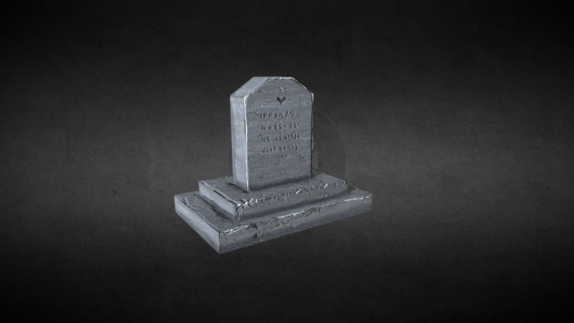 Lowpoly Tombstone - 3D model by Dusk13 [5f6009f] - Sketchfab