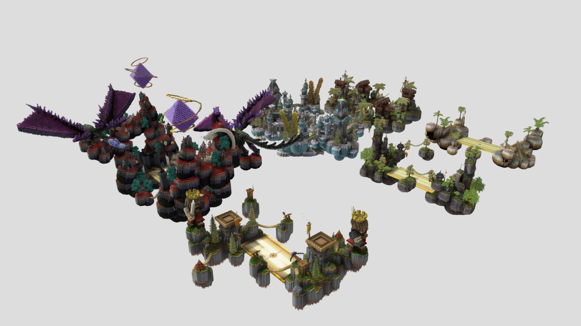PACK - 6x Practice PvP Arena 39x83 - 3D model by Minehub Creations ...
