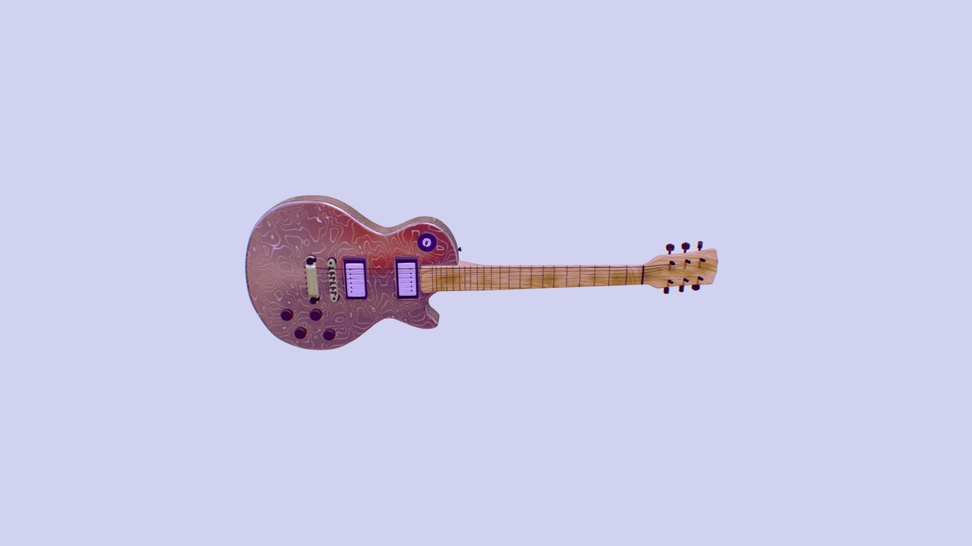 Gibson Guitar Texture - 3D model by carolinapinzonsarmiento [5f60aa7 ...