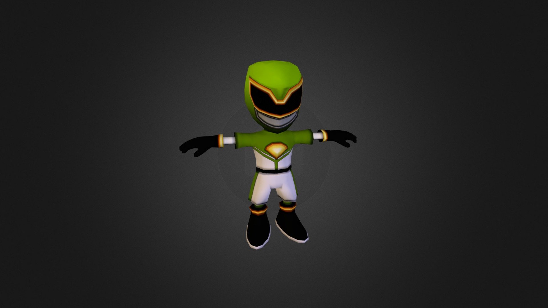 Sentai Green - 3D model by Jean-MatthieuGennisson [5f60acf] - Sketchfab