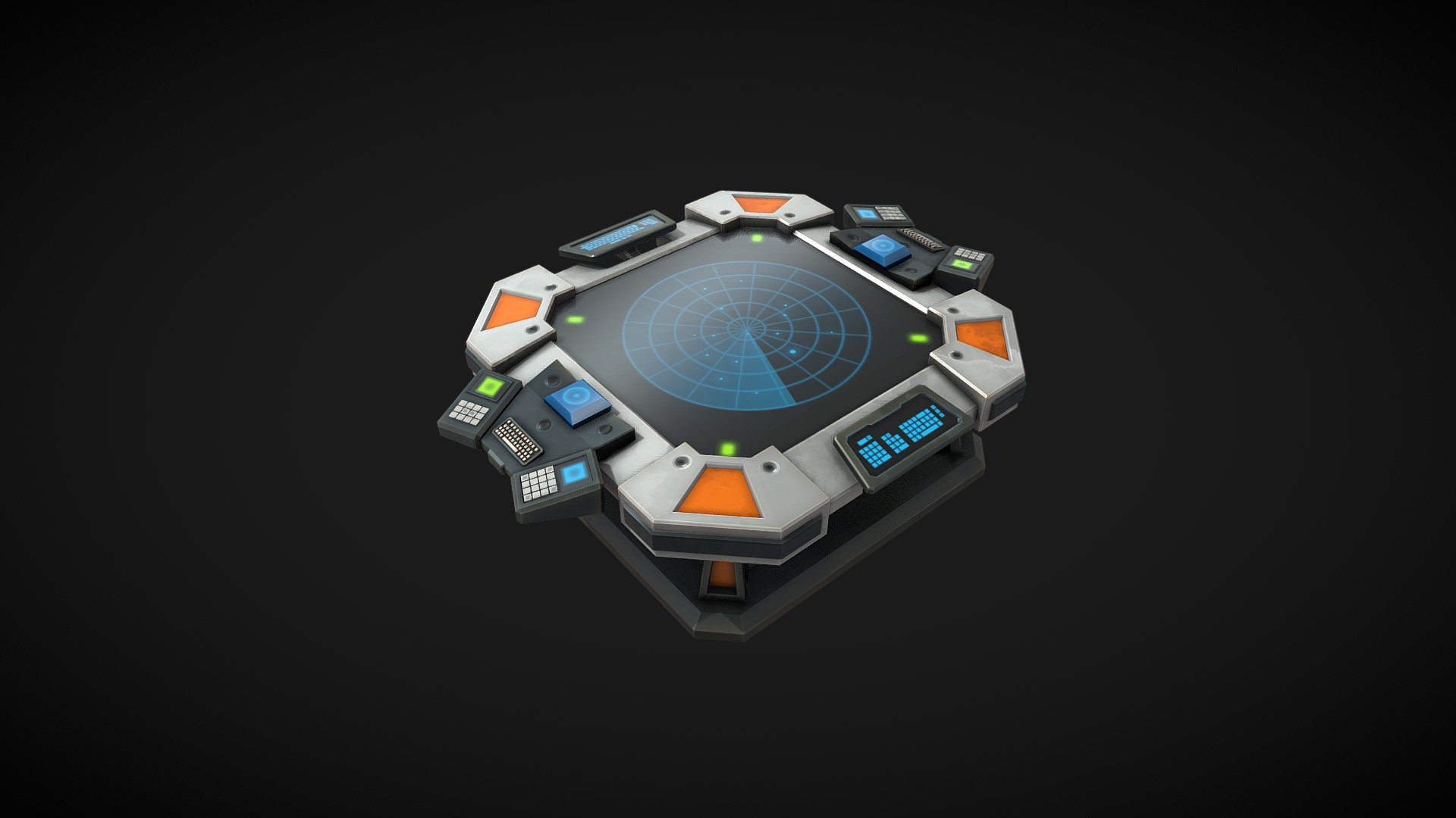 SCI-FI Console - Buy Royalty Free 3D model by kraffing Vault (@kraffing) [5f615b1] - Sketchfab Store