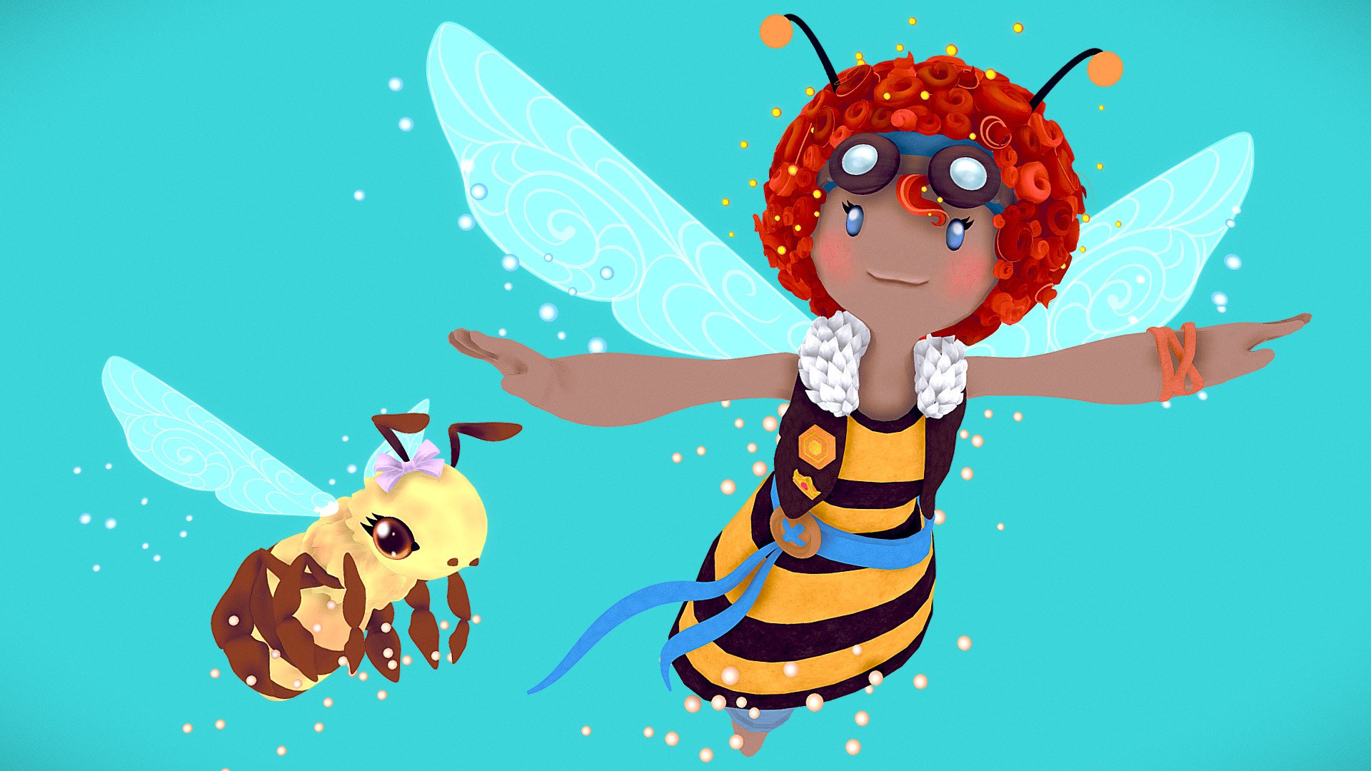 Bee Fairy - 3D model by Tlal [5f616b2] - Sketchfab
