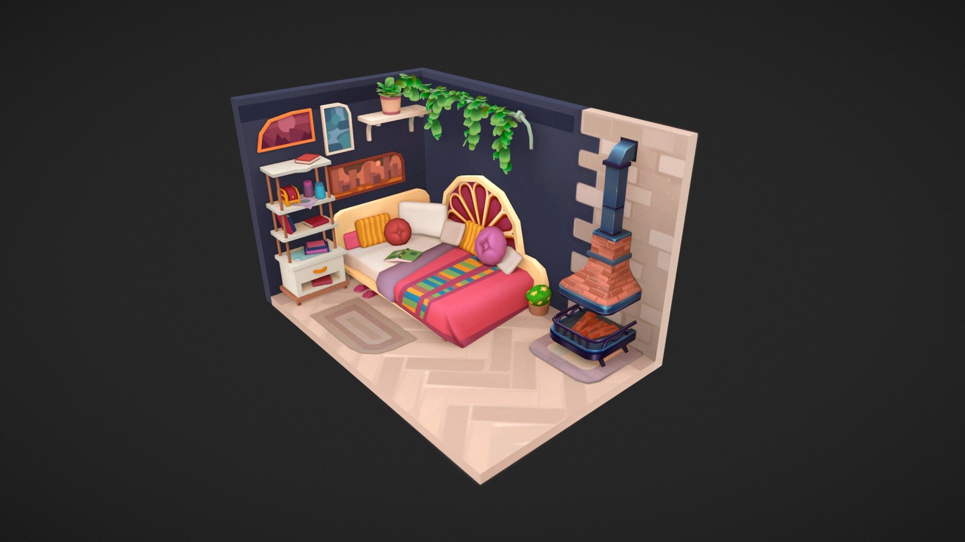 Cozy room - Download Free 3D model by Irina Kostina (@irinakostina ...
