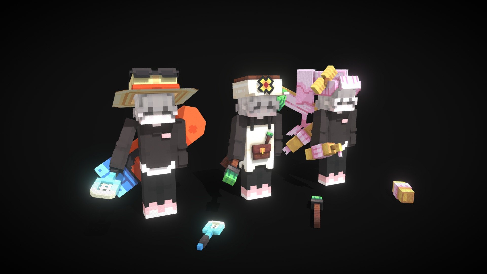 Cosmetics Pack 1 - 3D model by BasModel (@Thapnarong.Hemgo) [5f640d6 ...
