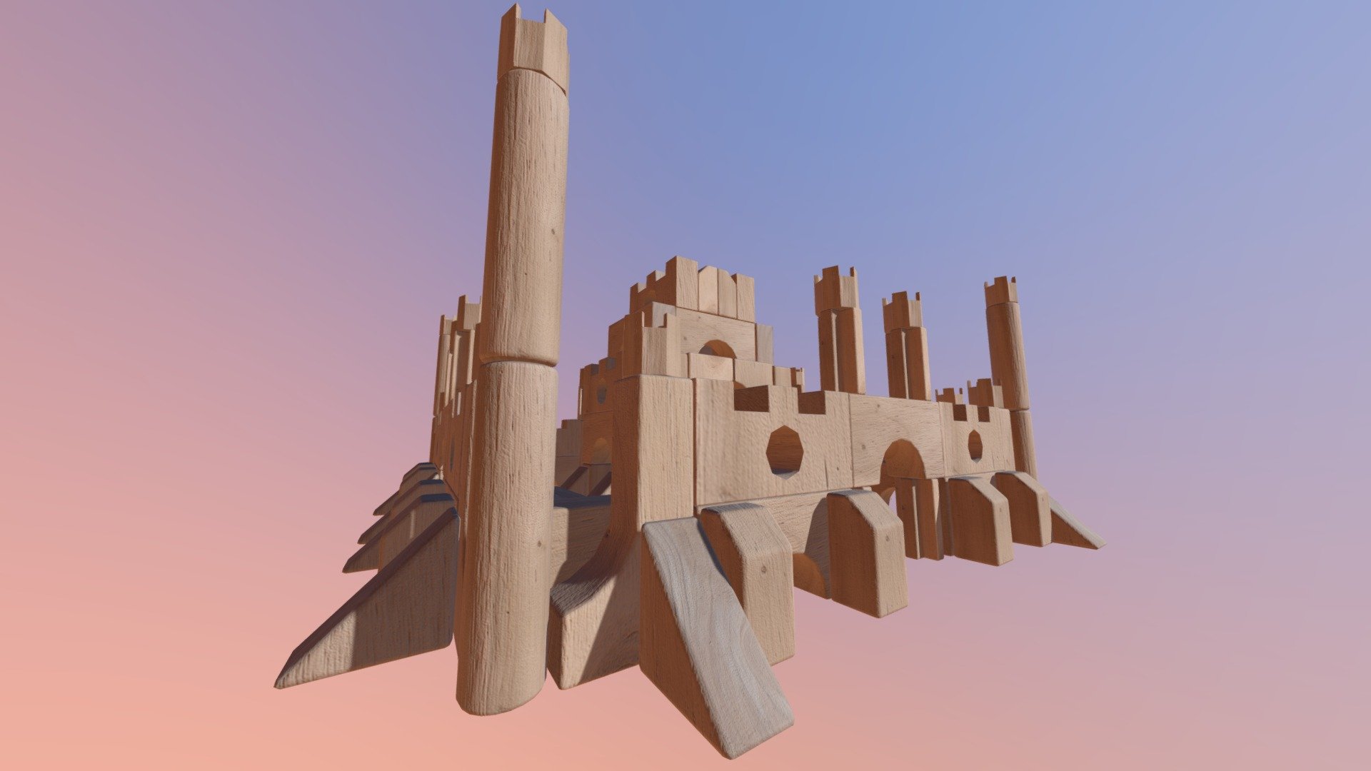 wk7b_castle_appezzato - 3D model by aappezza [5f64a09] - Sketchfab