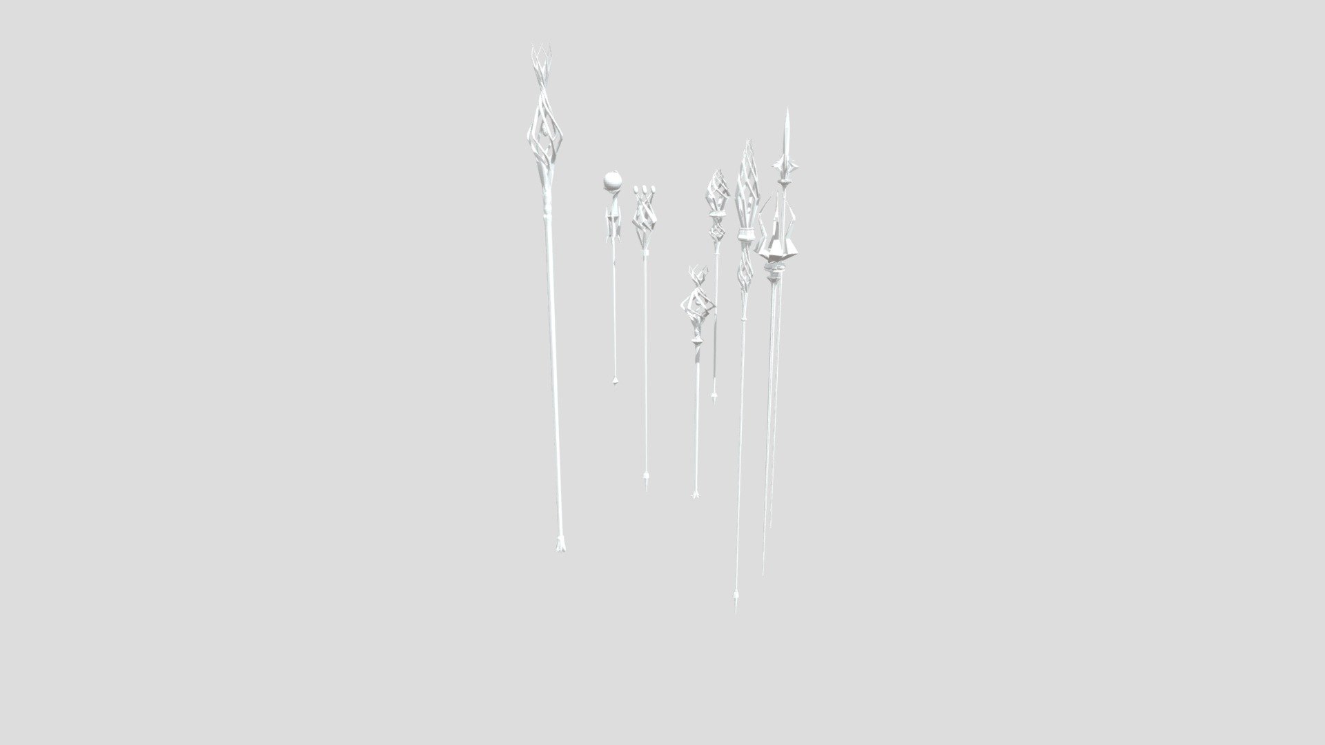 free wizard staff collection - Download Free 3D model by horanbeckman ...