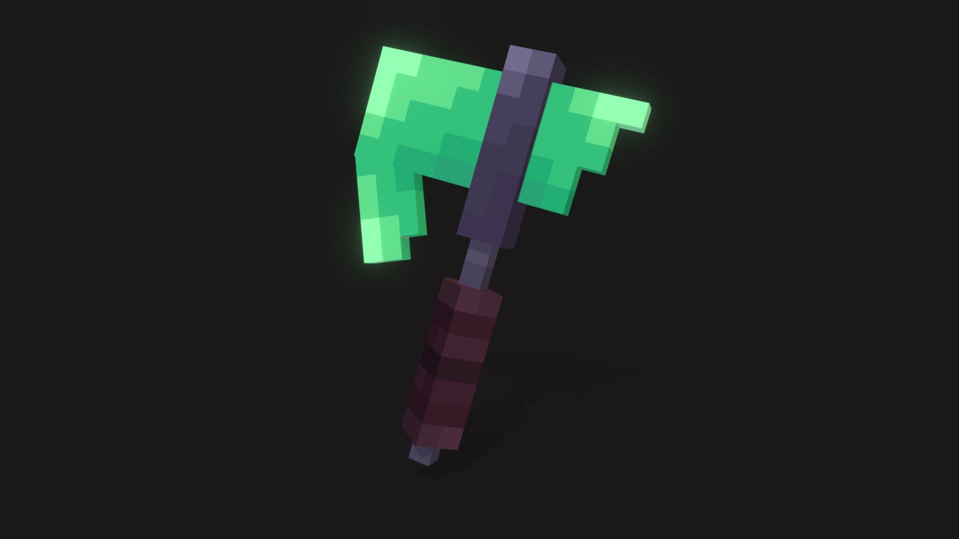 Green Axe - 3D model by danhearn [5f676ac] - Sketchfab