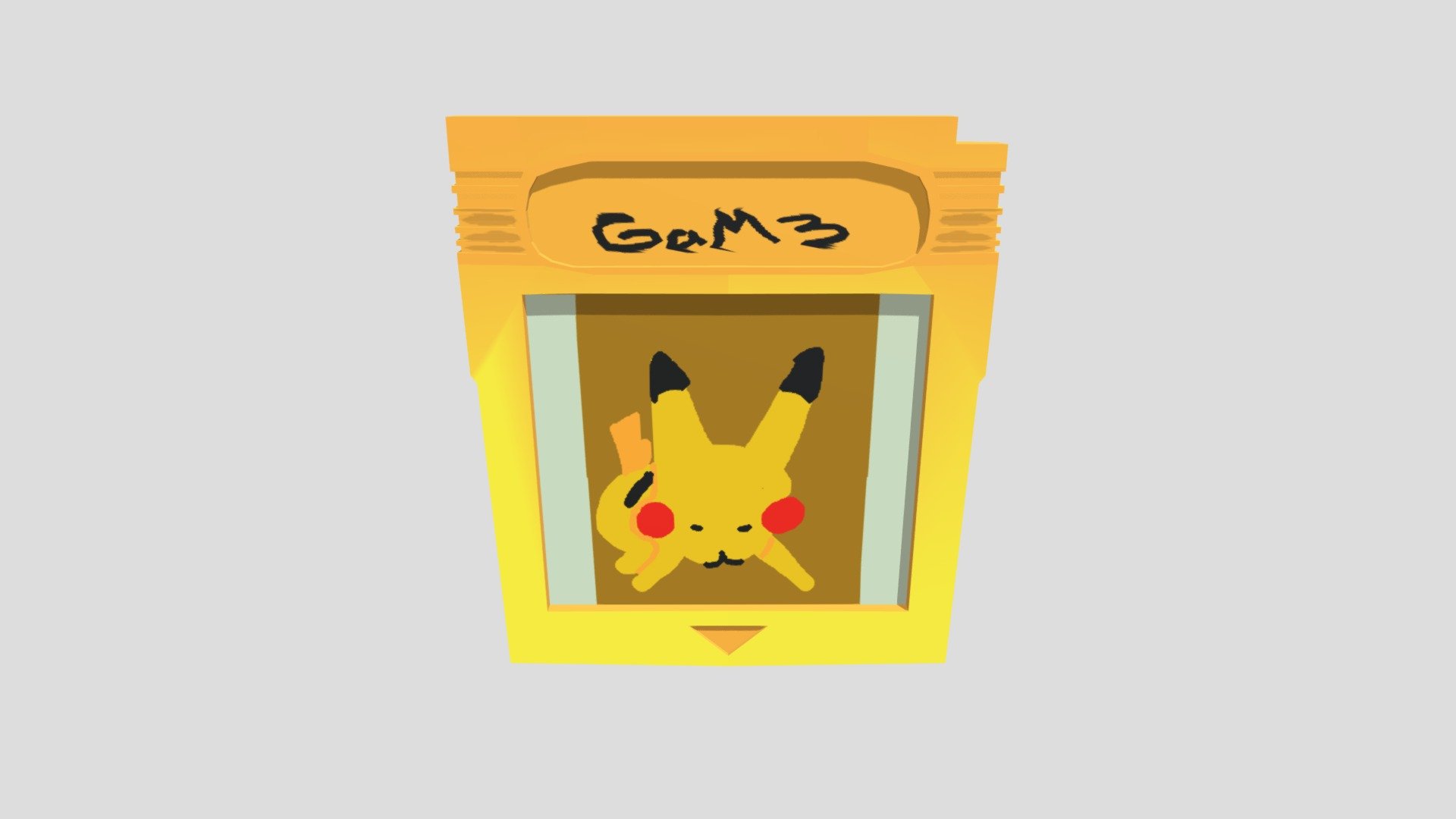 Pokemon yellow - 3D model by GnarlyBanana [5f67fd0] - Sketchfab