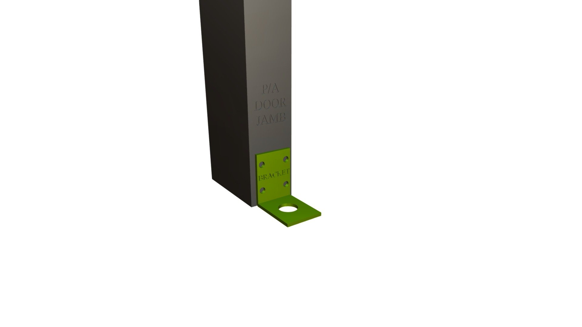 DWG149 PA DOOR HOLD DOWN BRACKET - 3D model by mchughsteel [5f6801e ...